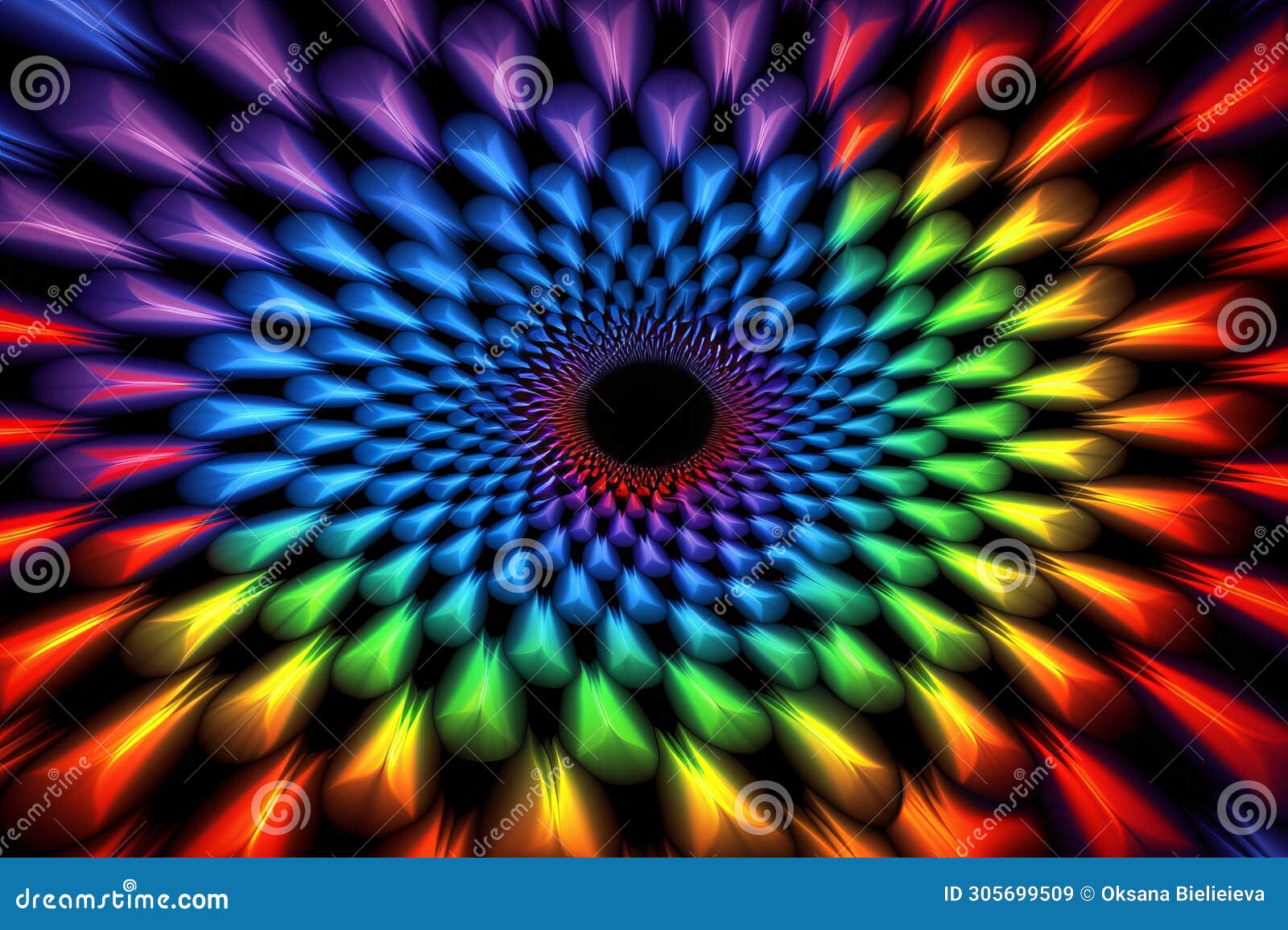 Psychedelic Patterns and Optical Illusions in a Rainbow of Colors on ...