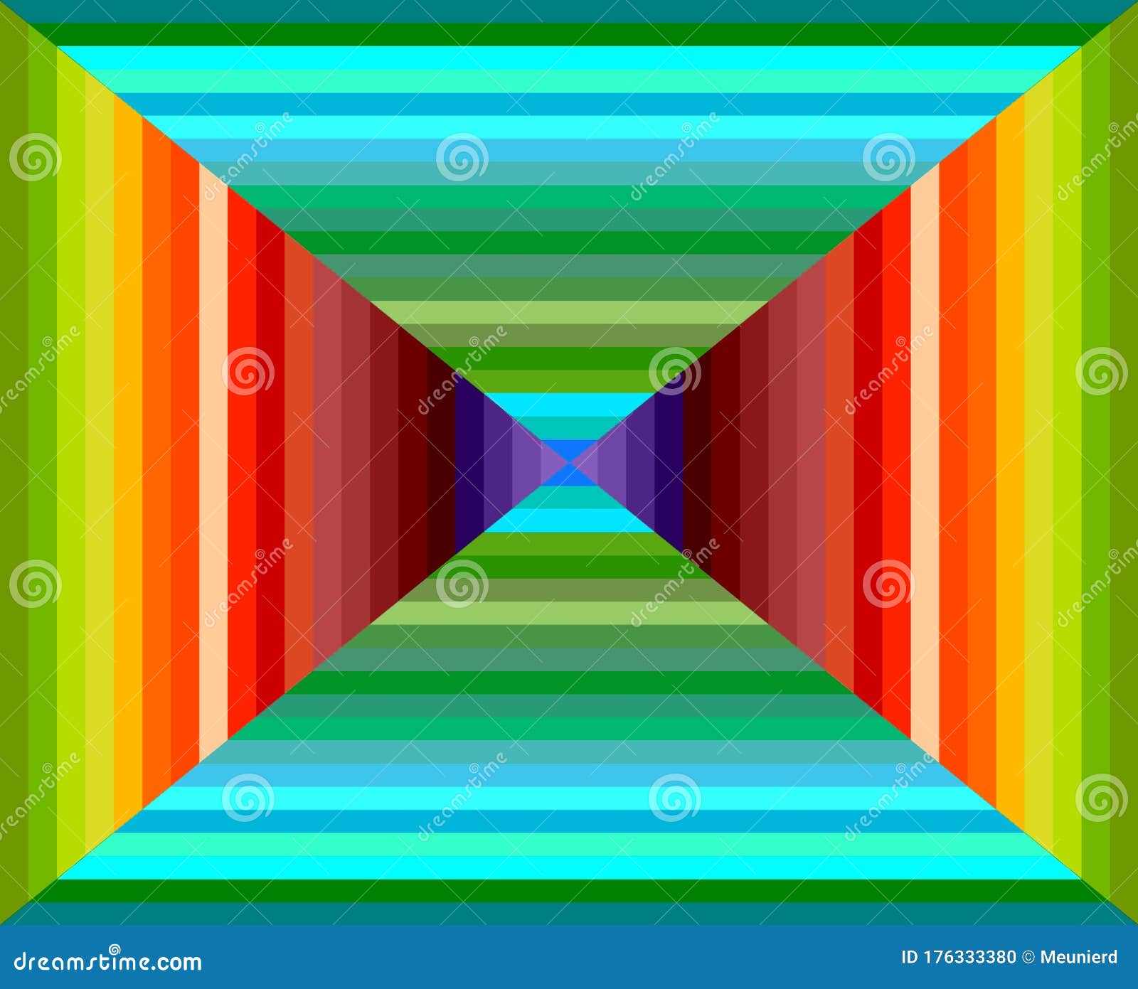 Psychedelic Squares Patterns Stock Illustration - Illustration of ...