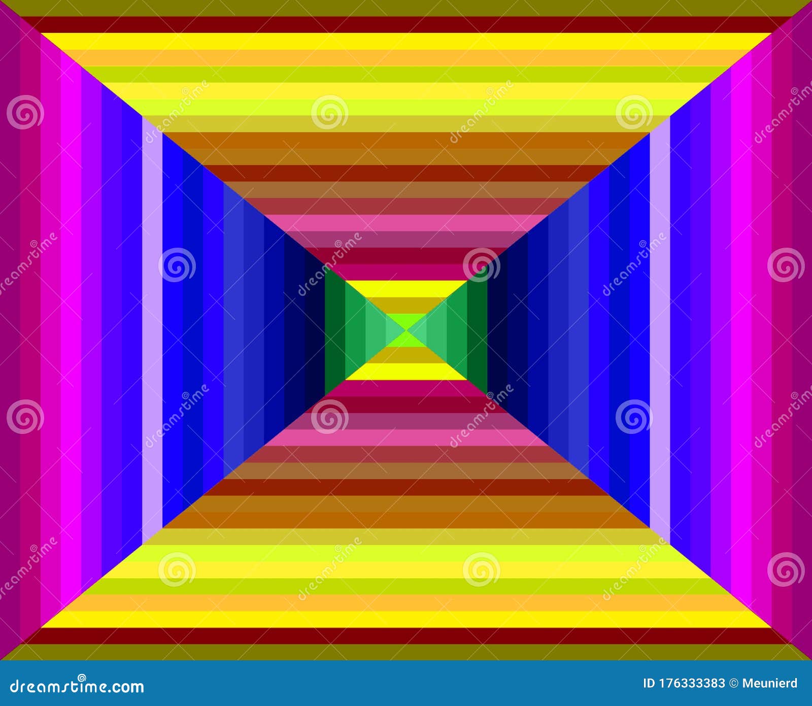 Psychedelic Squares Patterns Stock Illustration - Illustration of ...