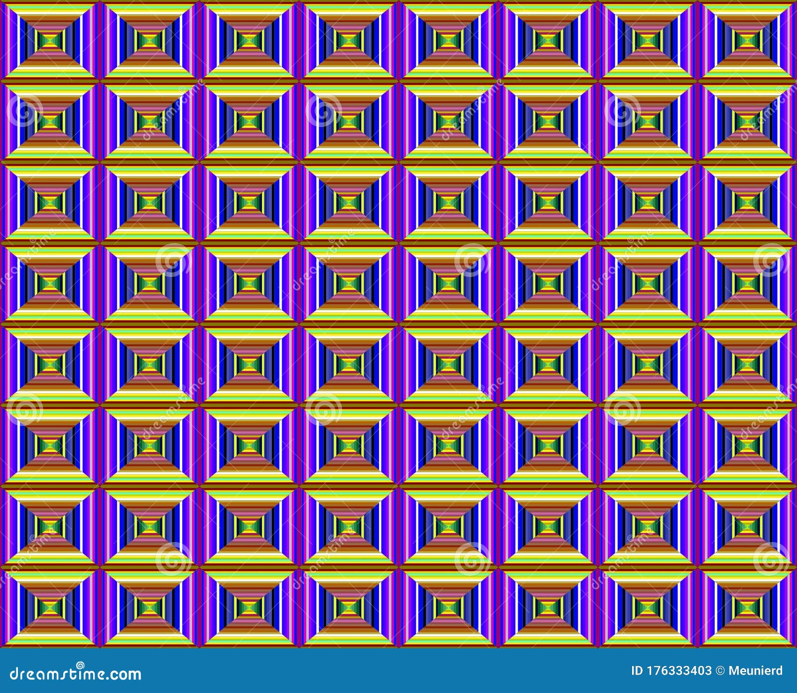 Psychedelic Squares Patterns Stock Illustration - Illustration of ...