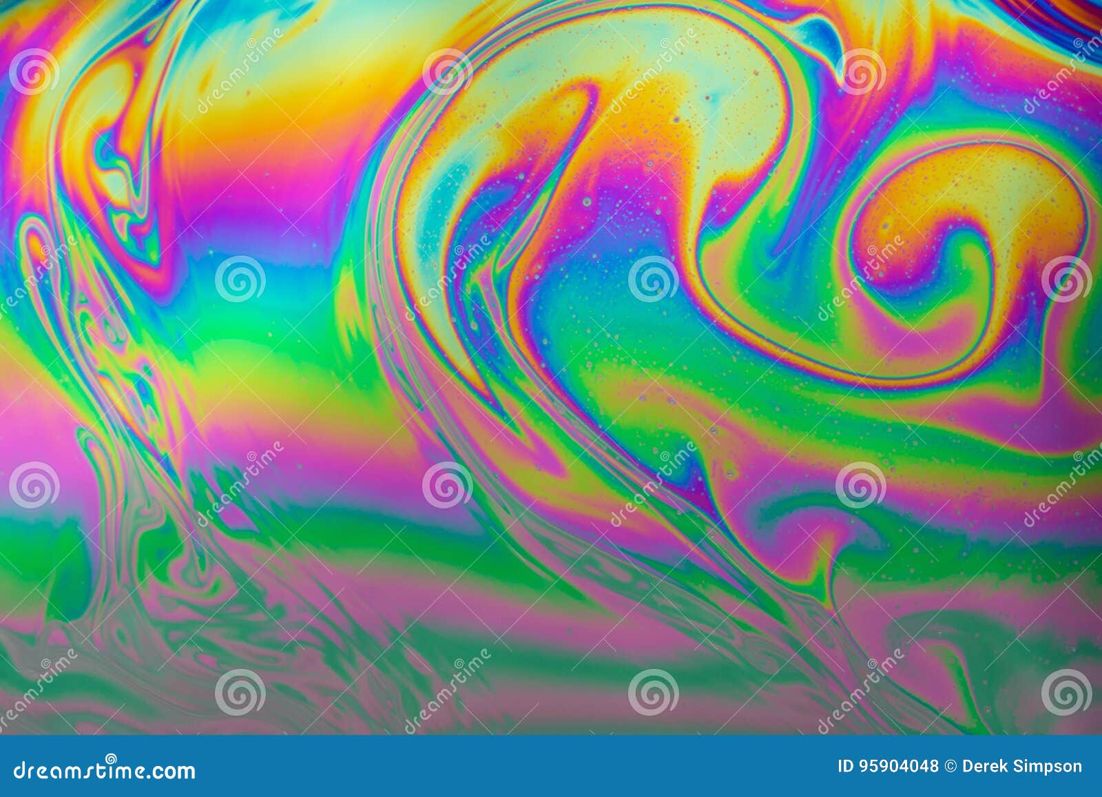 Psychedelic Colorful Soap Bubble Abstract Stock Photo - Image of ...