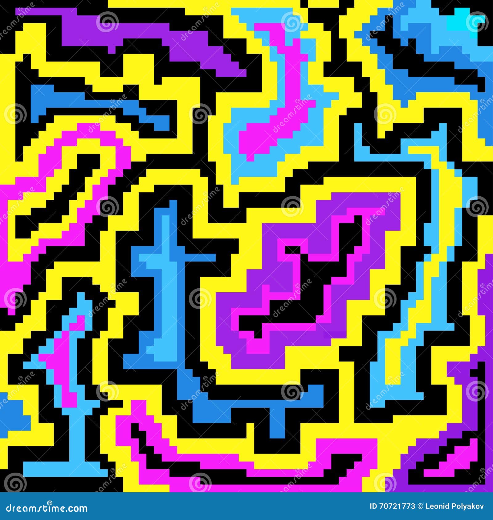 Pixels Beautiful Small Polygons Abstract Seamless Geometrical Pattern ...