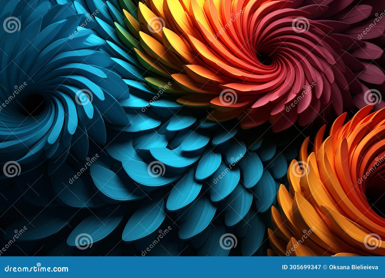Psychedelic Rainbow. Mesmerizing Optical Illusions in Vibrant Colors on ...