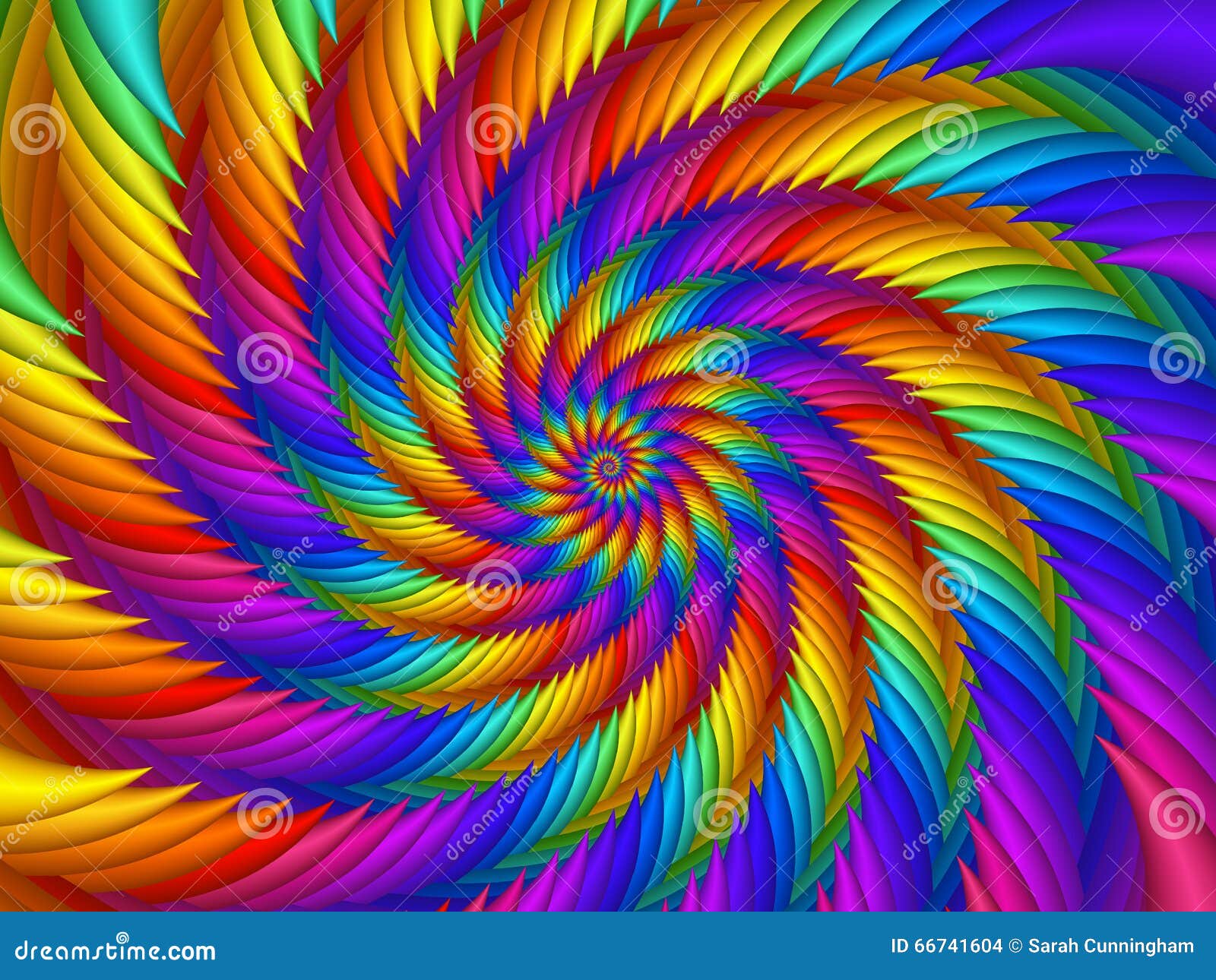 Psychedelic Rainbow Colored Optical Illusion Lines Vector Insane Art ...