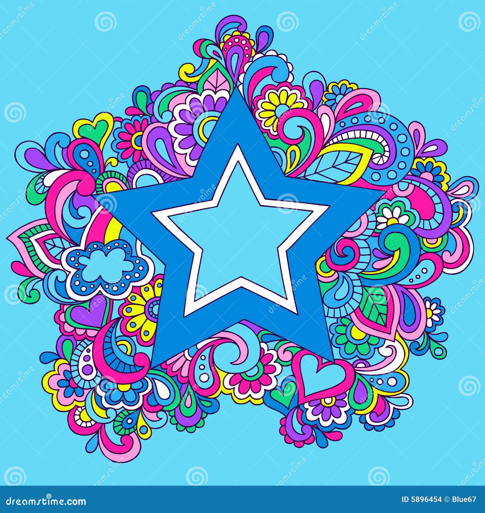 Psychedelic Rainbow Colored Optical Illusion Lines Vector Insane Art ...