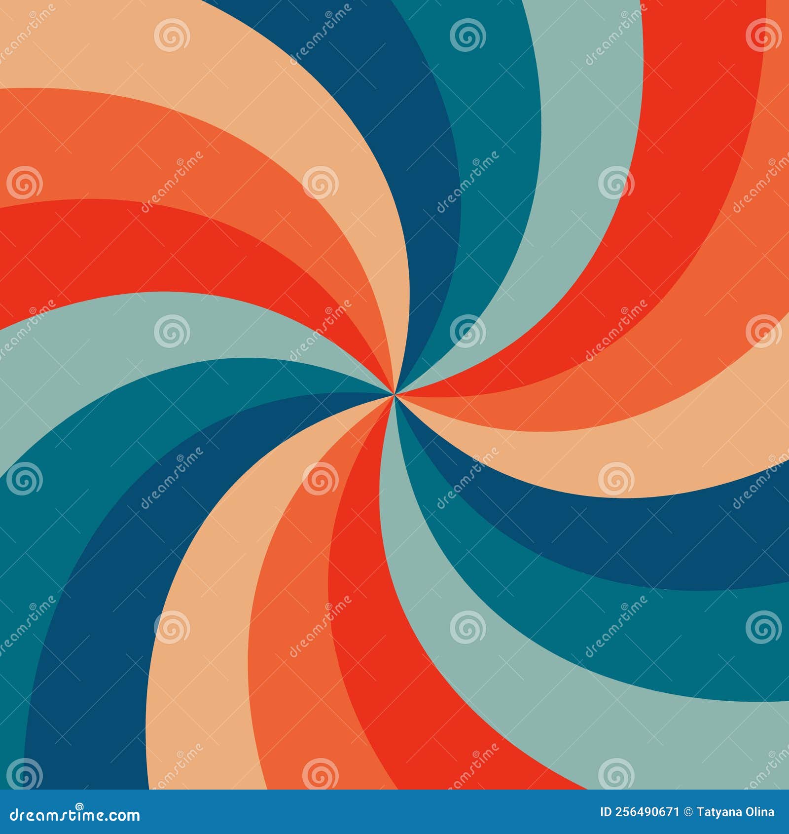 Psychedelic Retro Groove Background Stock Vector - Illustration of ...