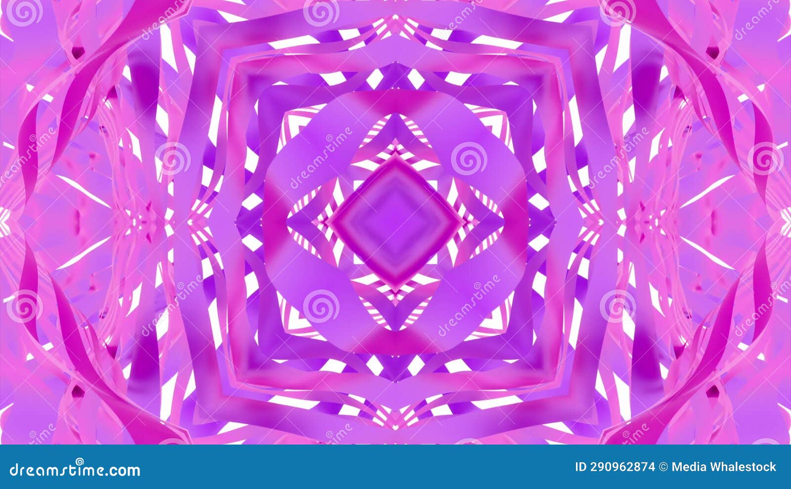 Psychedelic Ribbon Pattern Moving in Waves. Design. Beautiful Hypnotic ...