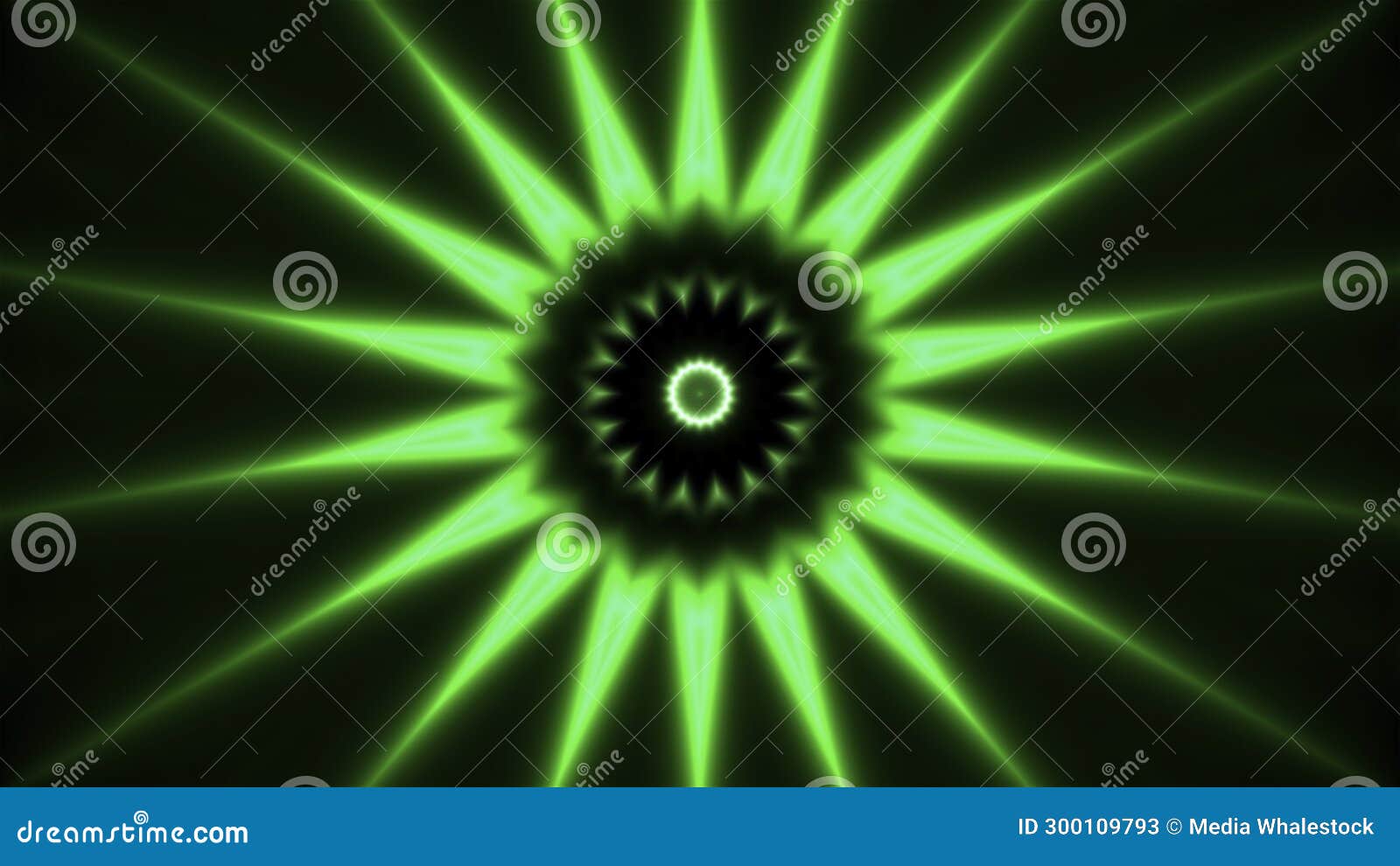 Psychedelic Round Pattern with Stream of Flashing Rays. Motion Stock ...