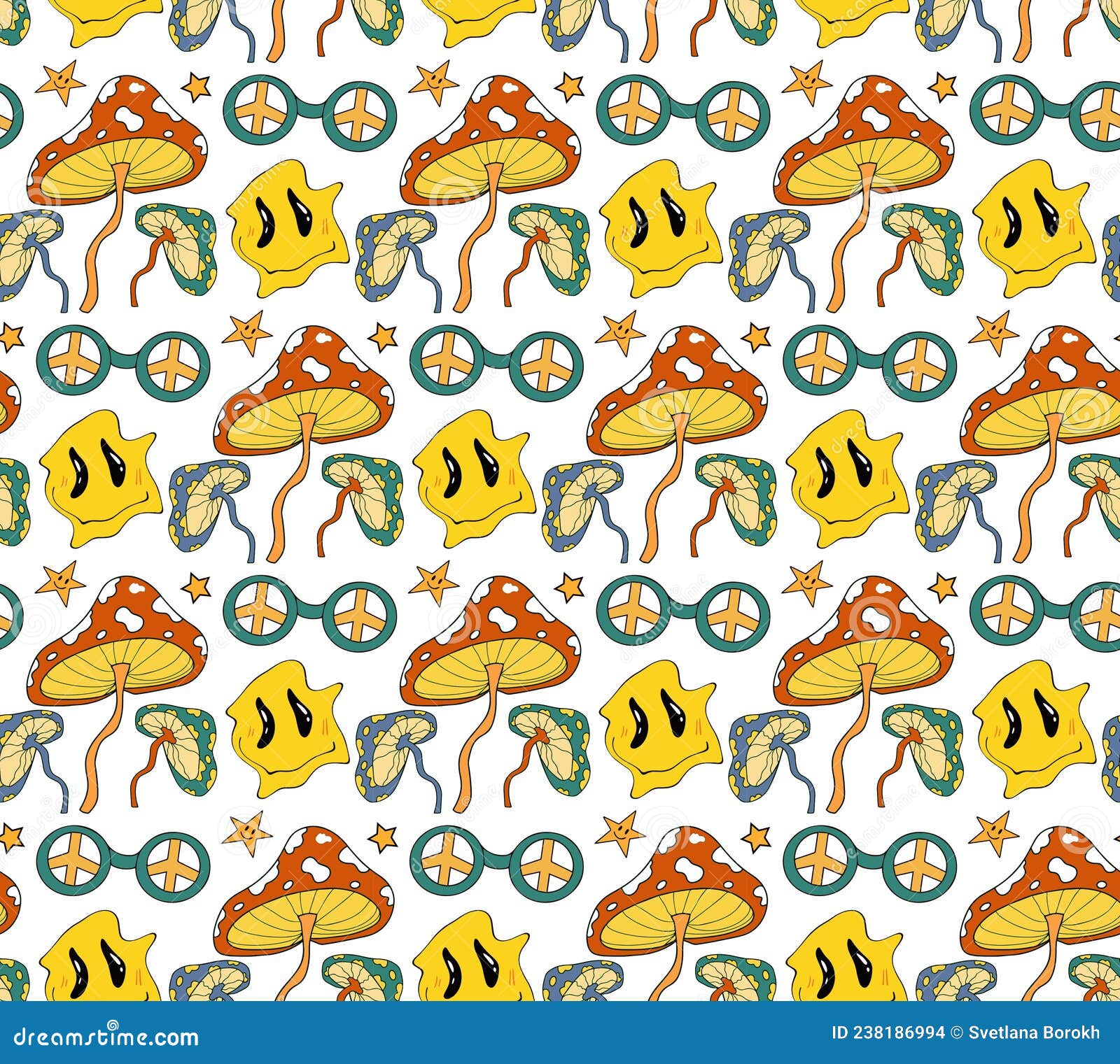 Melting Cartoon Smile Collection. Set Of Emoticon Icons. Emoji Smile In ...