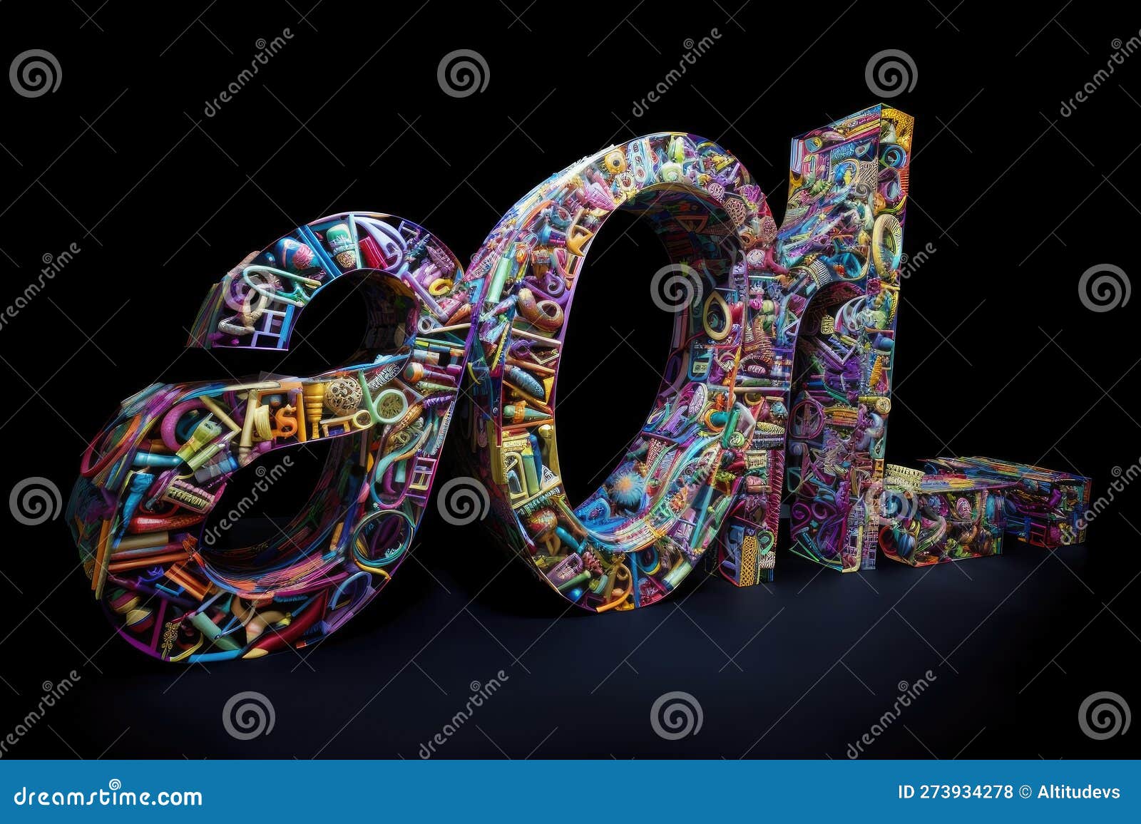 Psychedelic Words Hand Lettering With Magic Mushrooms Outline Vector ...