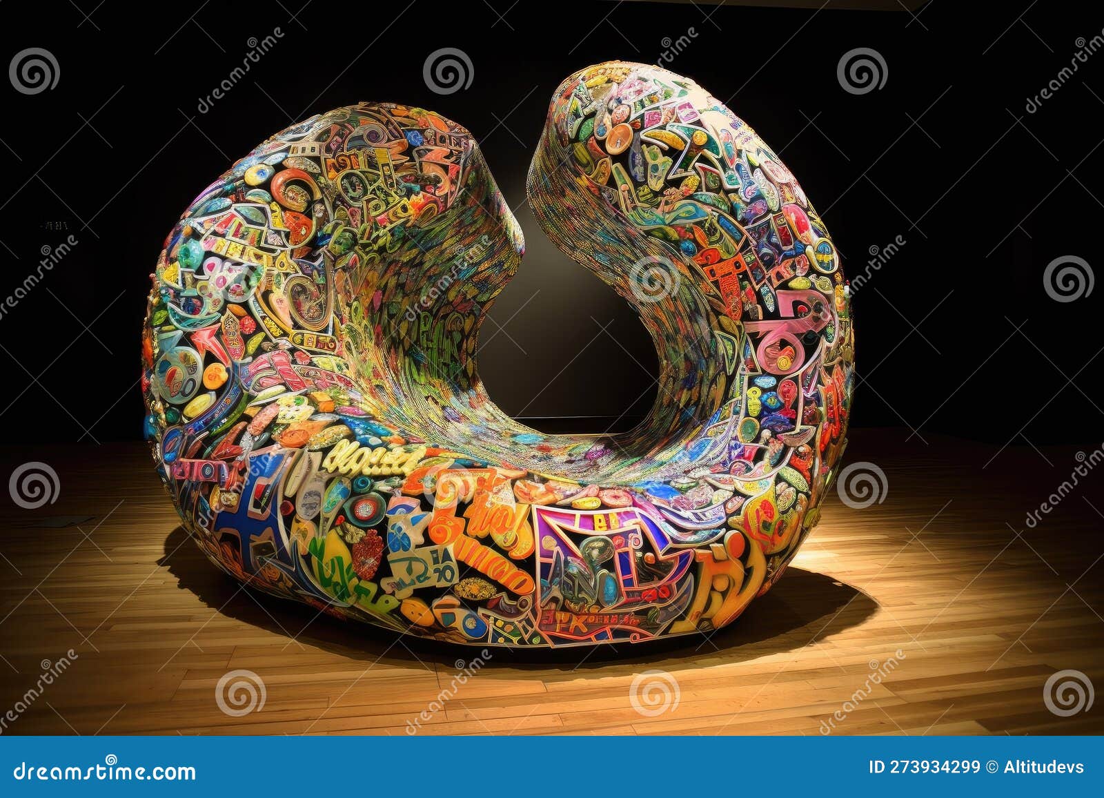 Psychedelic Words Hand Lettering With Magic Mushrooms Outline Vector ...