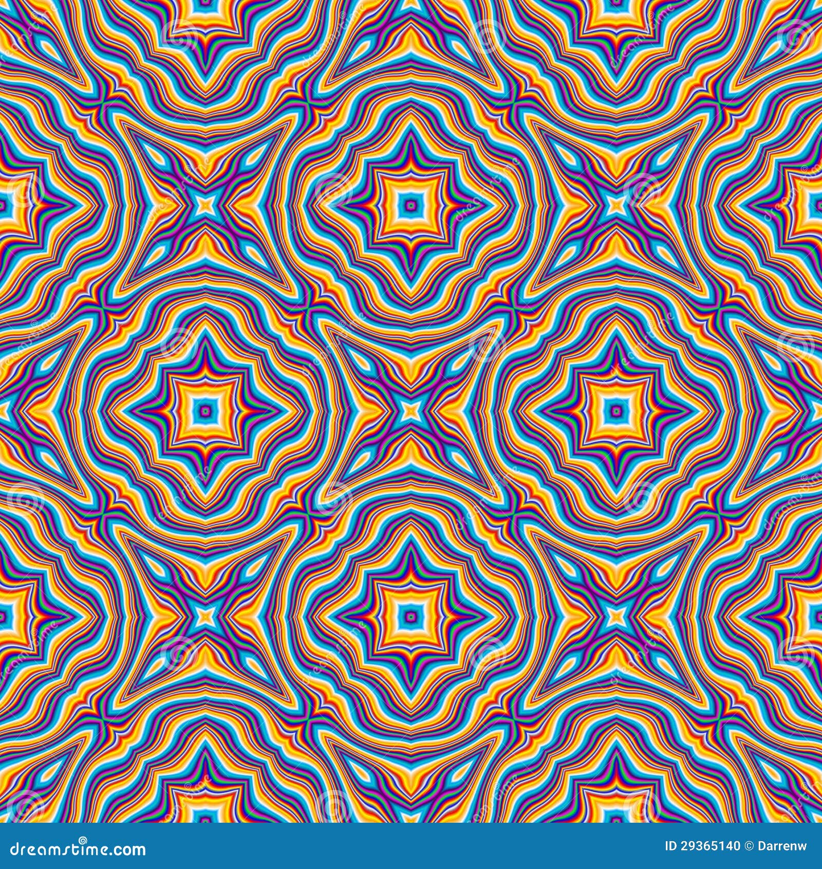 Psychedelic Seamless stock illustration. Illustration of tiled - 29365140