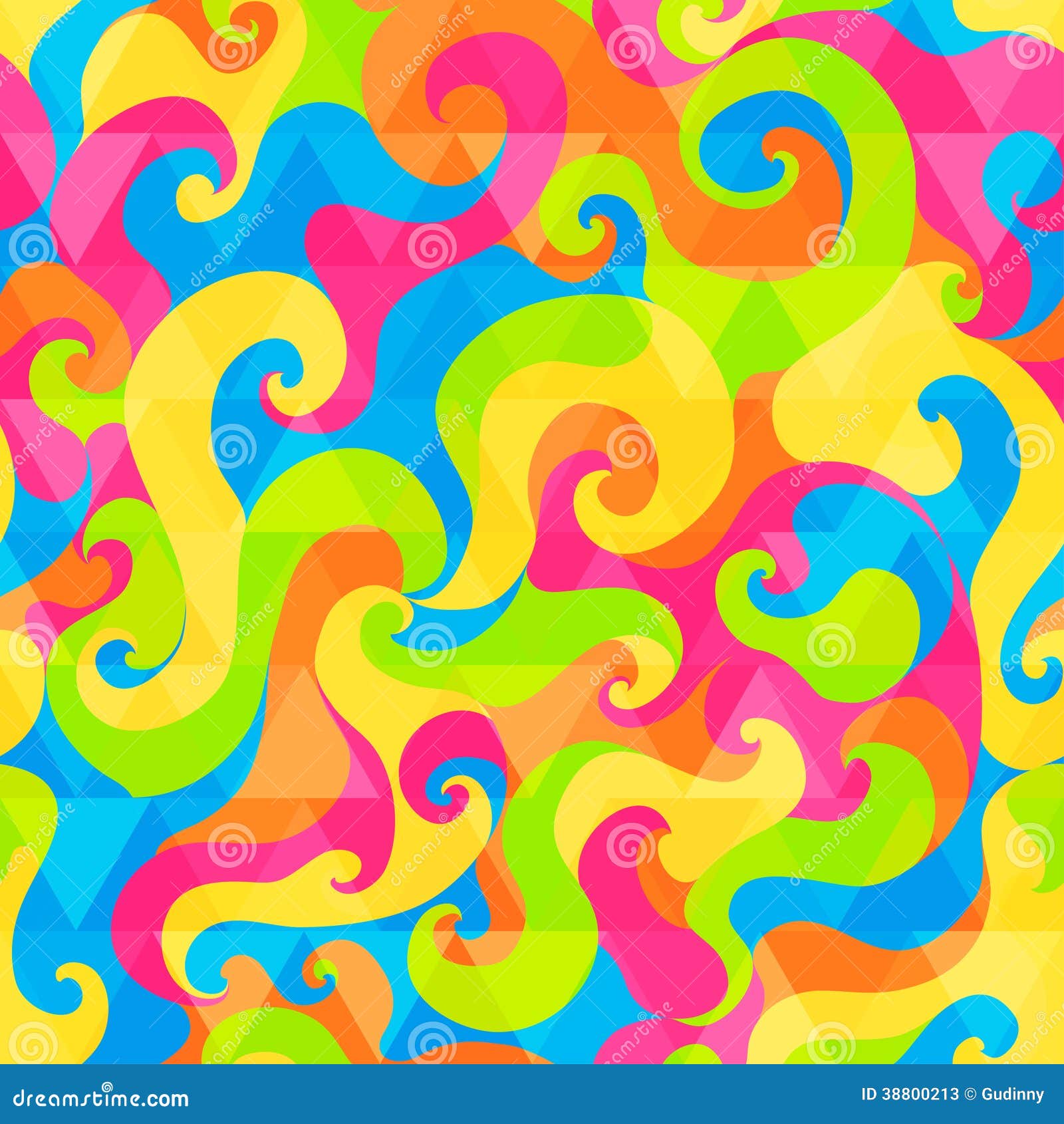 Psychedelic Seamless Pattern Stock Vector - Illustration of graphic ...
