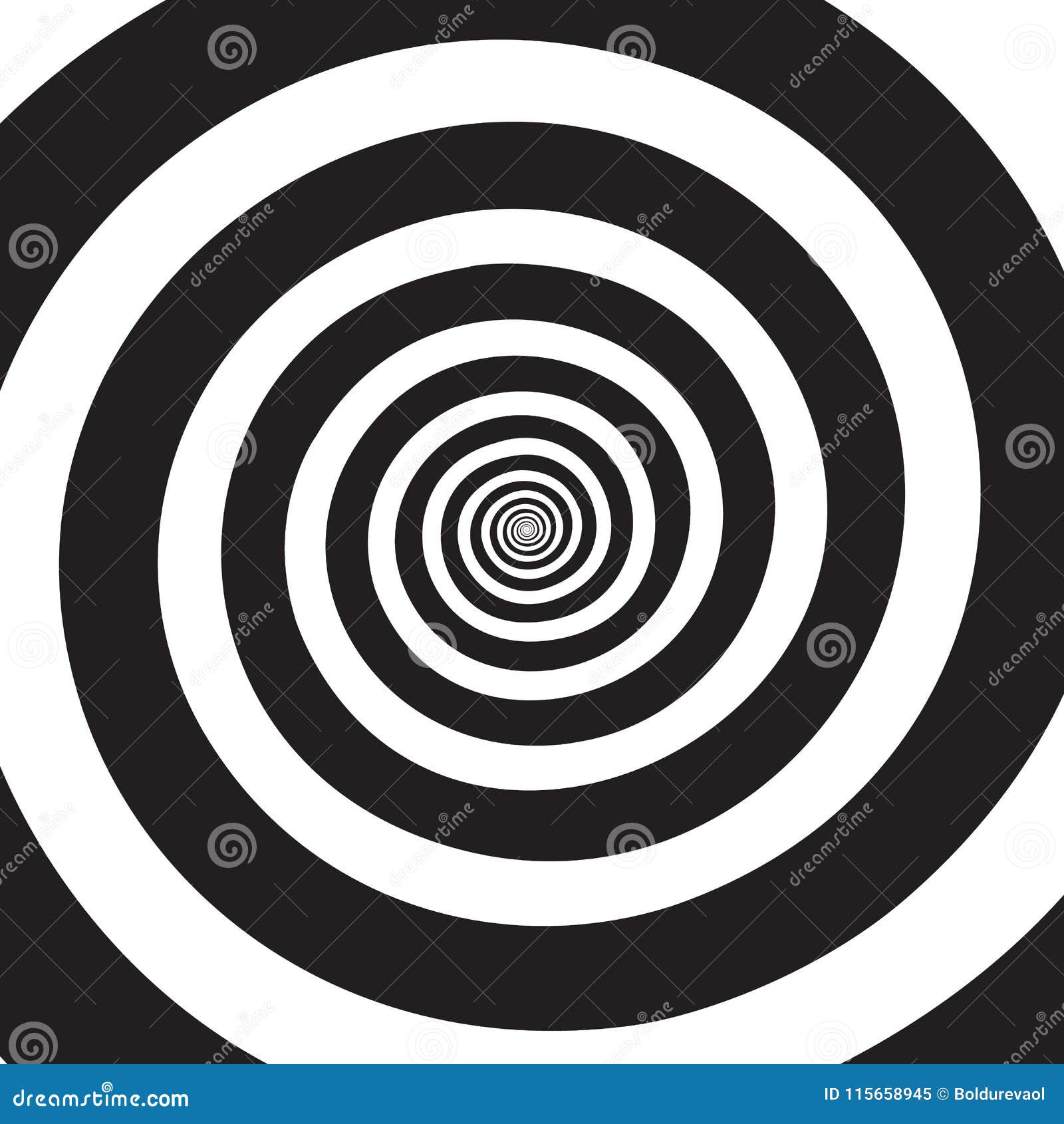 Psychedelic spiral stock vector. Illustration of hypnosis - 115658945