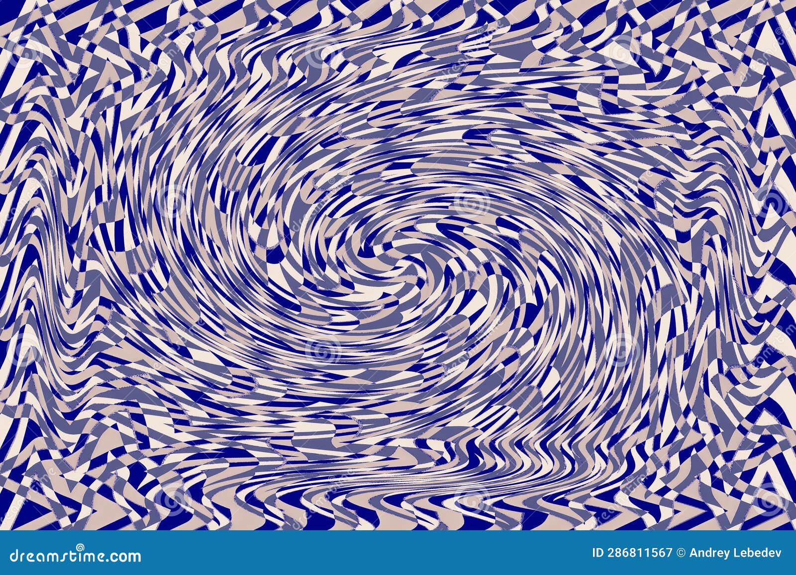 Psychedelic Spiral Pattern Blue White Gray, Psytrance, Vibrations Stock ...