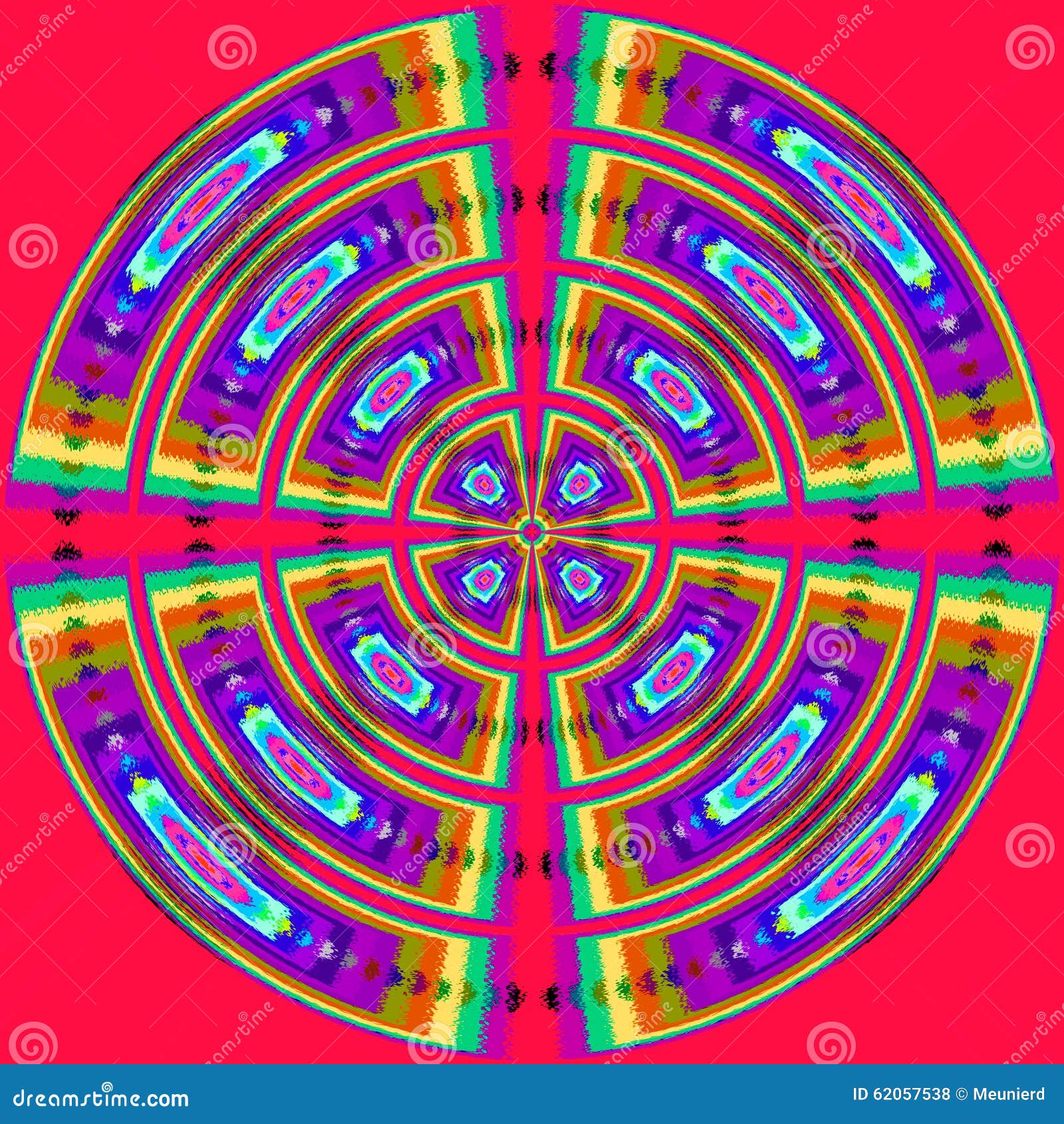 Psychedelic spiral stock illustration. Illustration of decoration ...