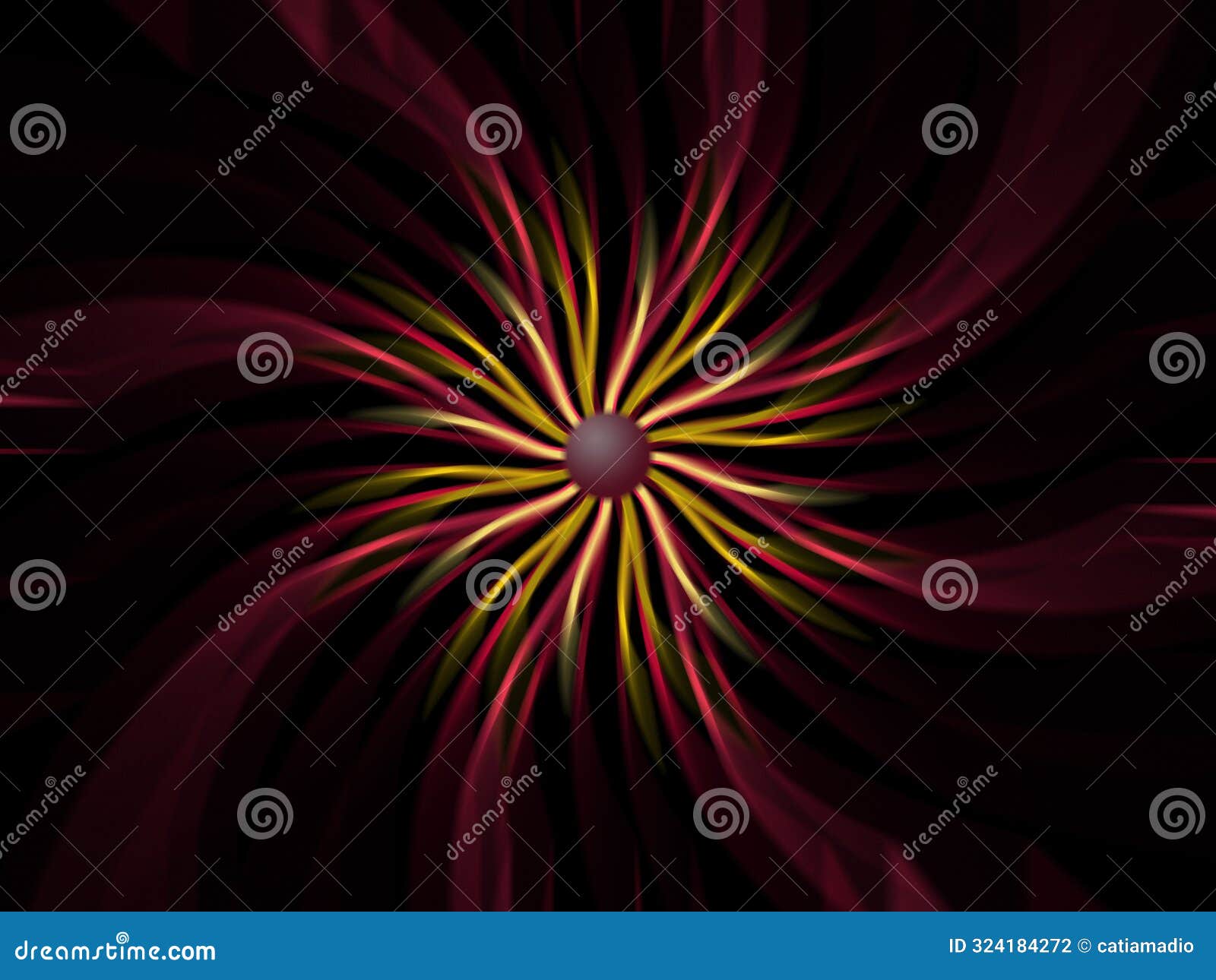 Psychedelic Spiralling Abstract Helics Stock Illustration ...