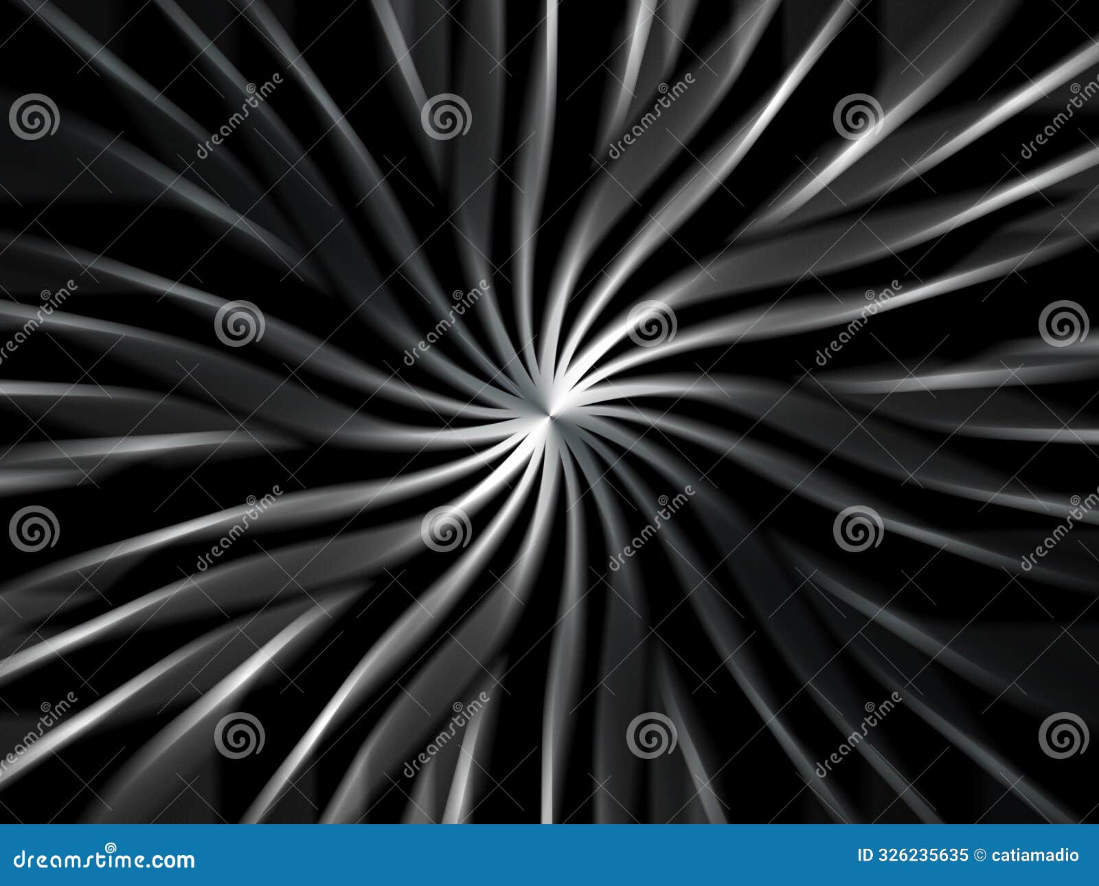 Psychedelic Spiralling Silver Abstract Helics Stock Illustration ...