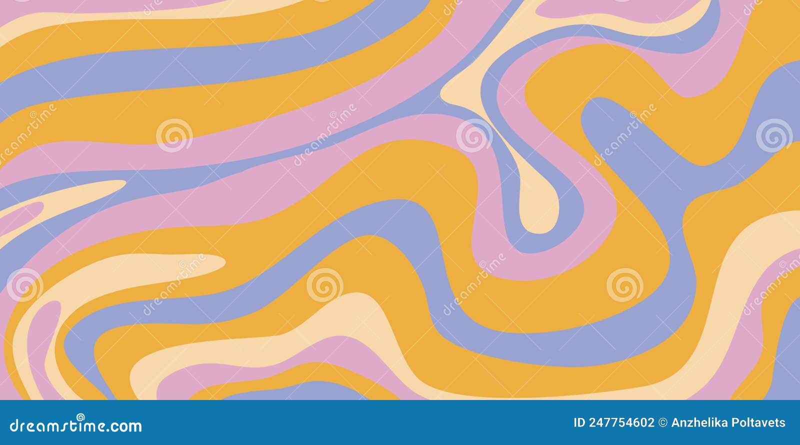 Psychedelic Swirl Groovy Pattern. Psychedelic Retro Wave Wallpaper ...