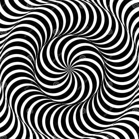 Psychedelic Swirl Spiral Pattern, Hypnosis Effect Stock Illustration ...