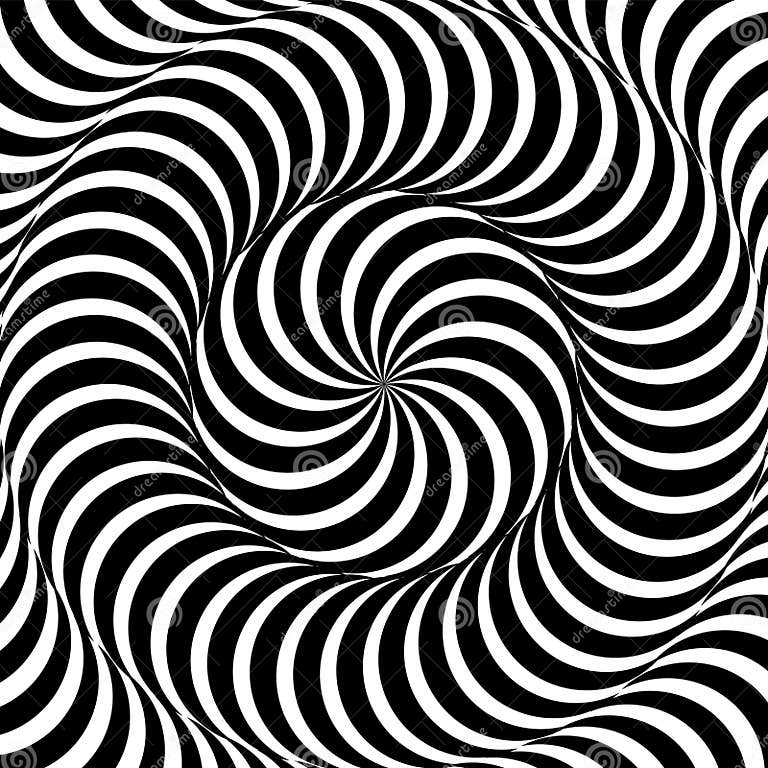 Psychedelic Swirl Spiral Pattern, Hypnosis Effect Stock Illustration ...