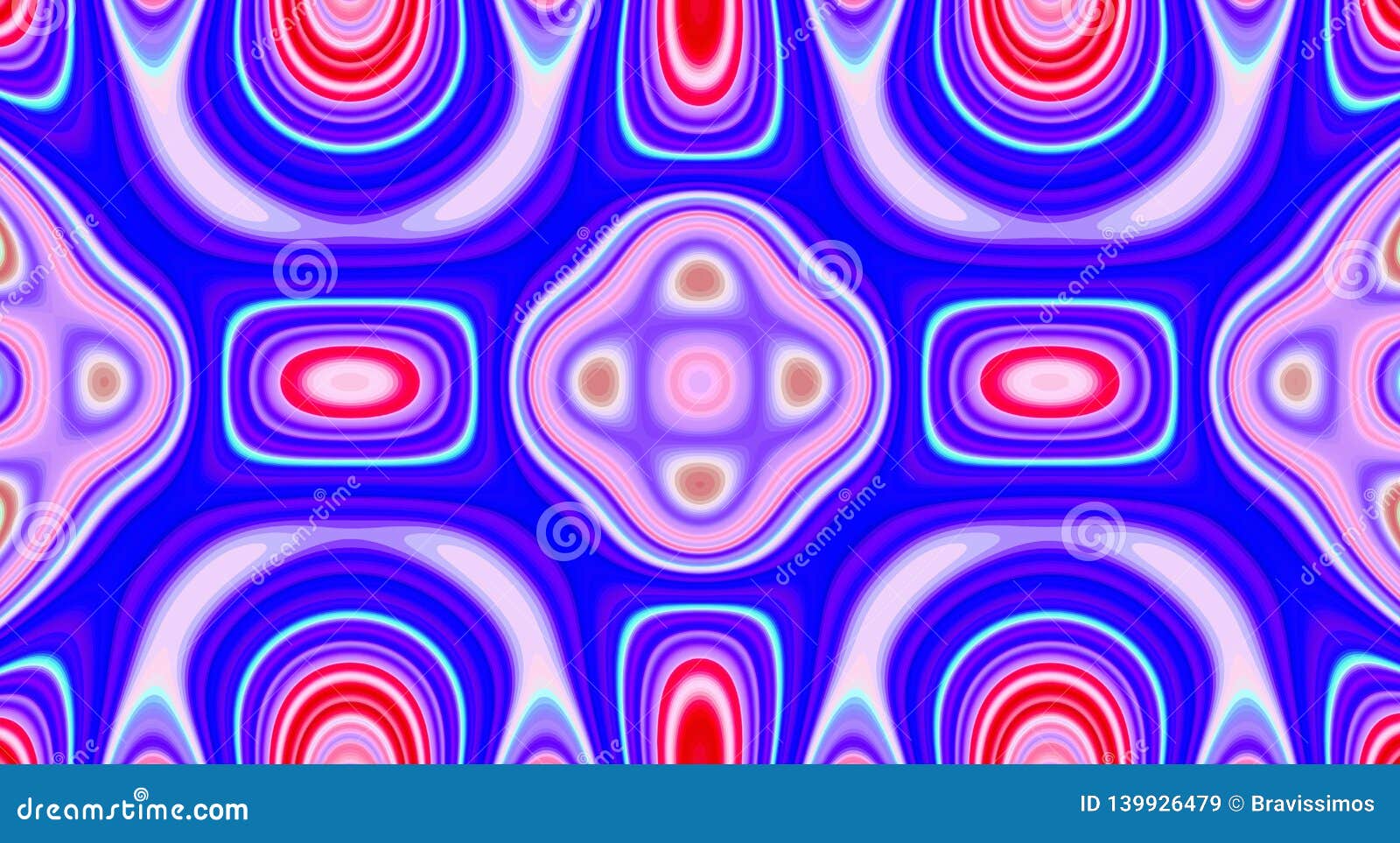 Psychedelic Symmetry Abstract Pattern and Hypnotic Background, Crazy ...