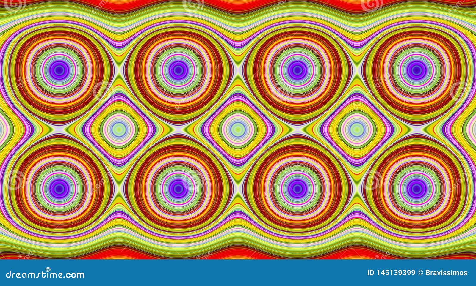 Psychedelic Symmetry Abstract Pattern and Hypnotic Background, Swirl ...