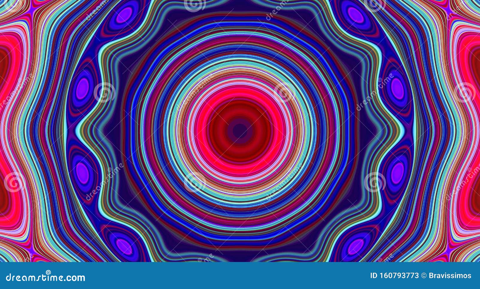 Psychedelic Symmetry Abstract Pattern and Hypnotic Background, Swirl ...