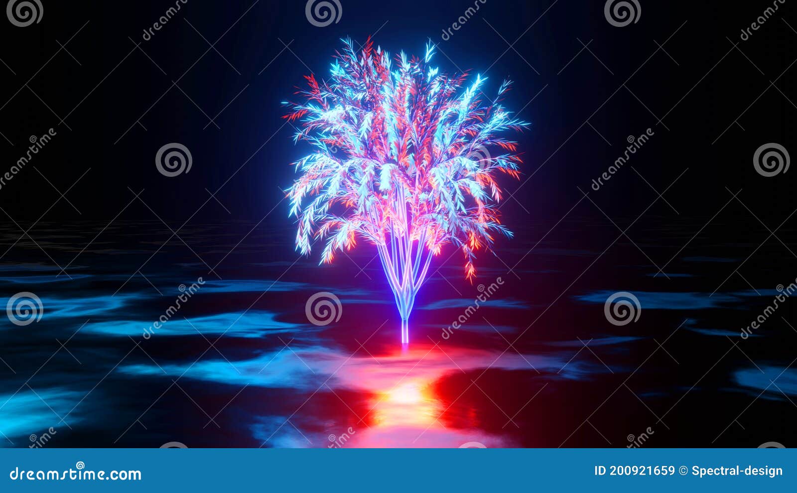 A psychedelic Tree stock illustration. Illustration of esoteric - 200921659