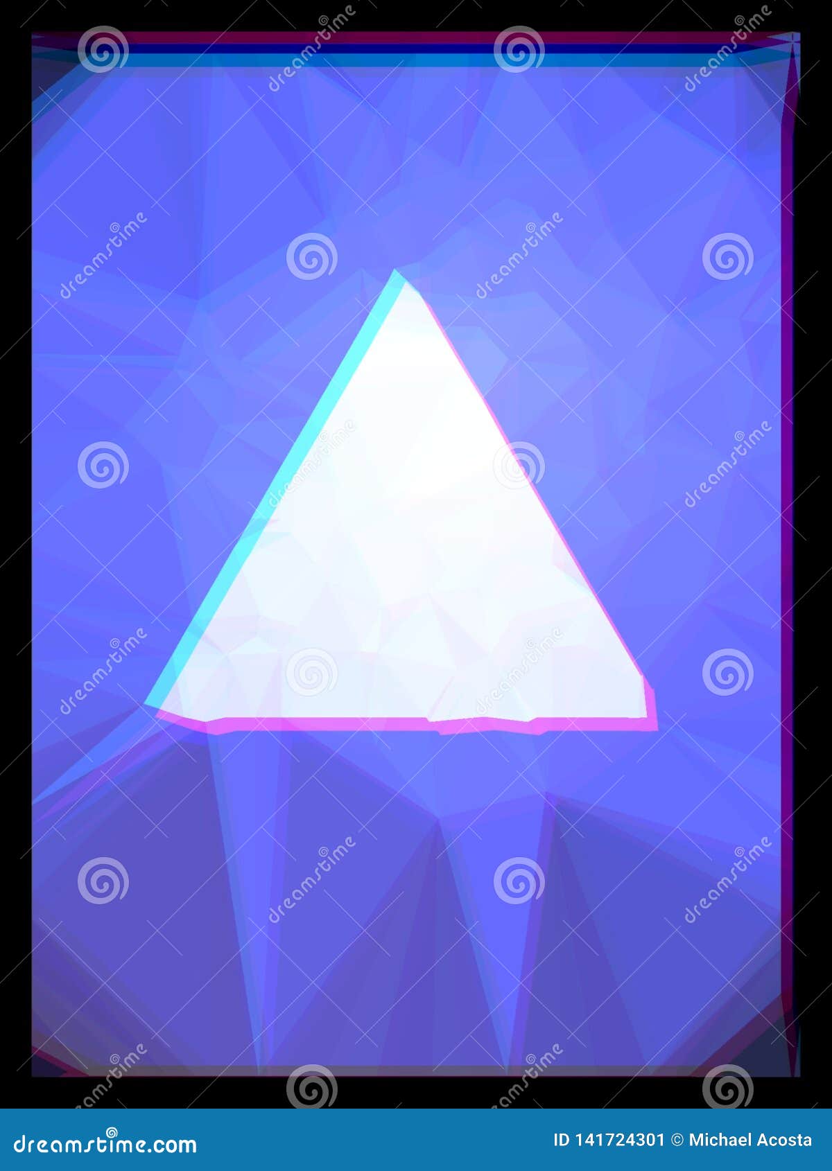 Psychedelic Triangle Art stock illustration. Illustration of strange ...