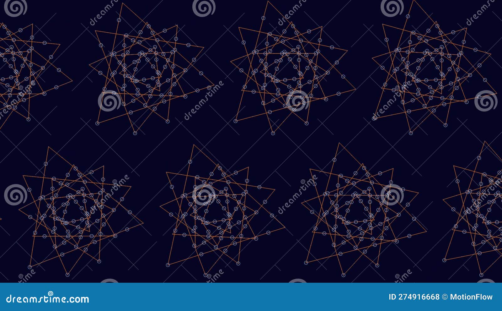 Psychedelic and Twisted Seamless Triangles Pattern in Dark Space Stock ...