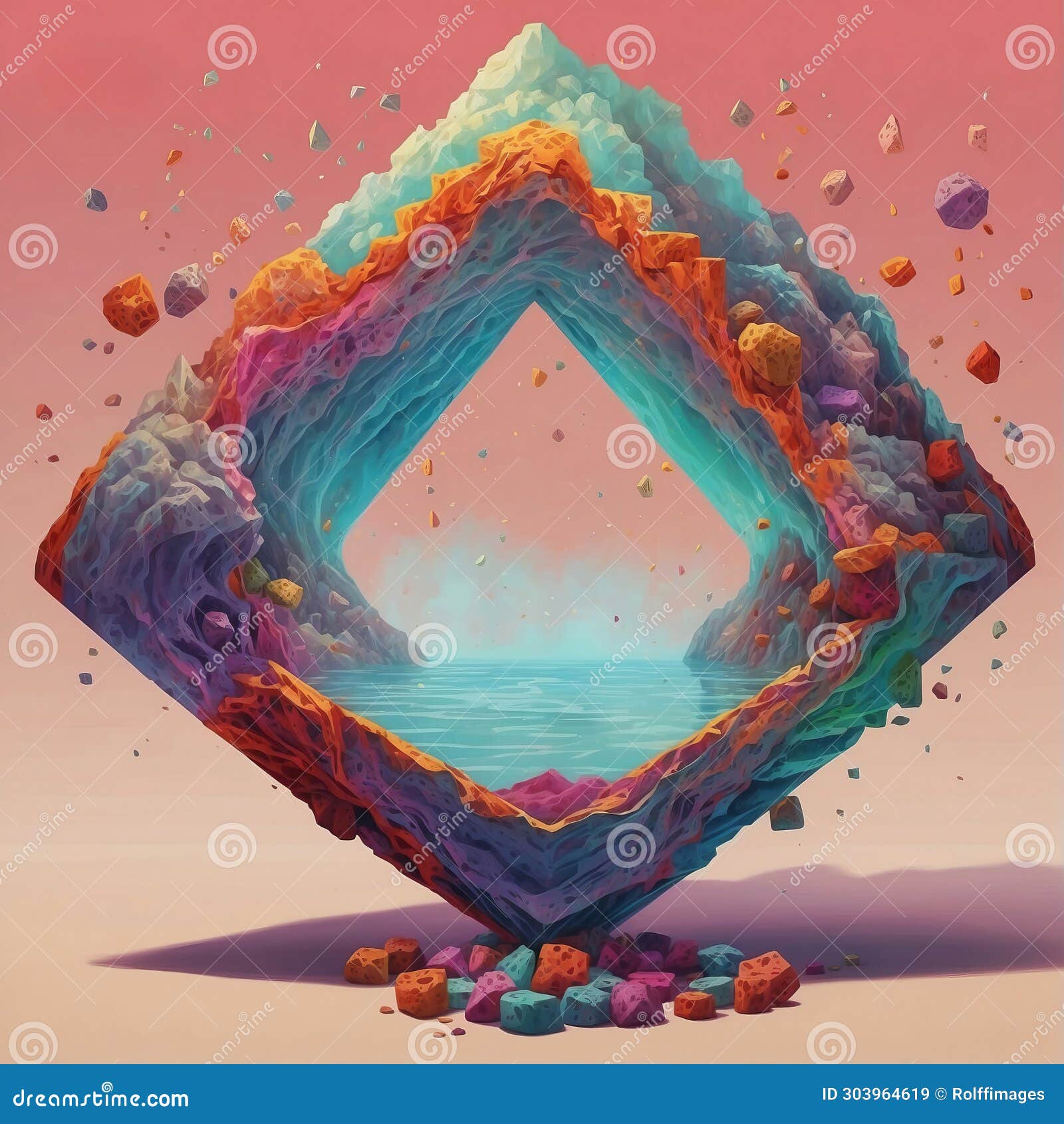 Psychedelic Vision of a Fairy Tale As a Hallucination Stock Image ...