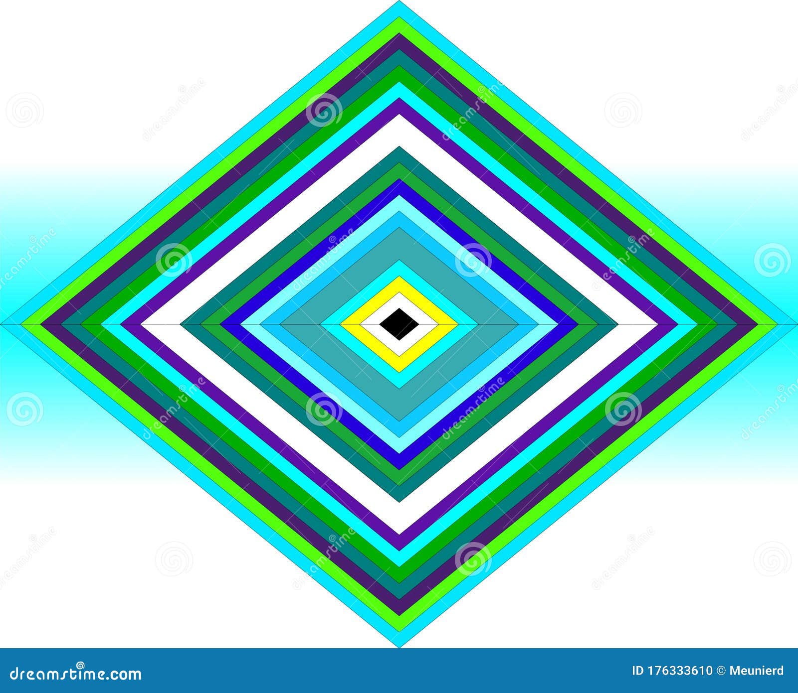 Psychedelic Wallpaper Diamonds Shape Stock Illustration - Illustration ...