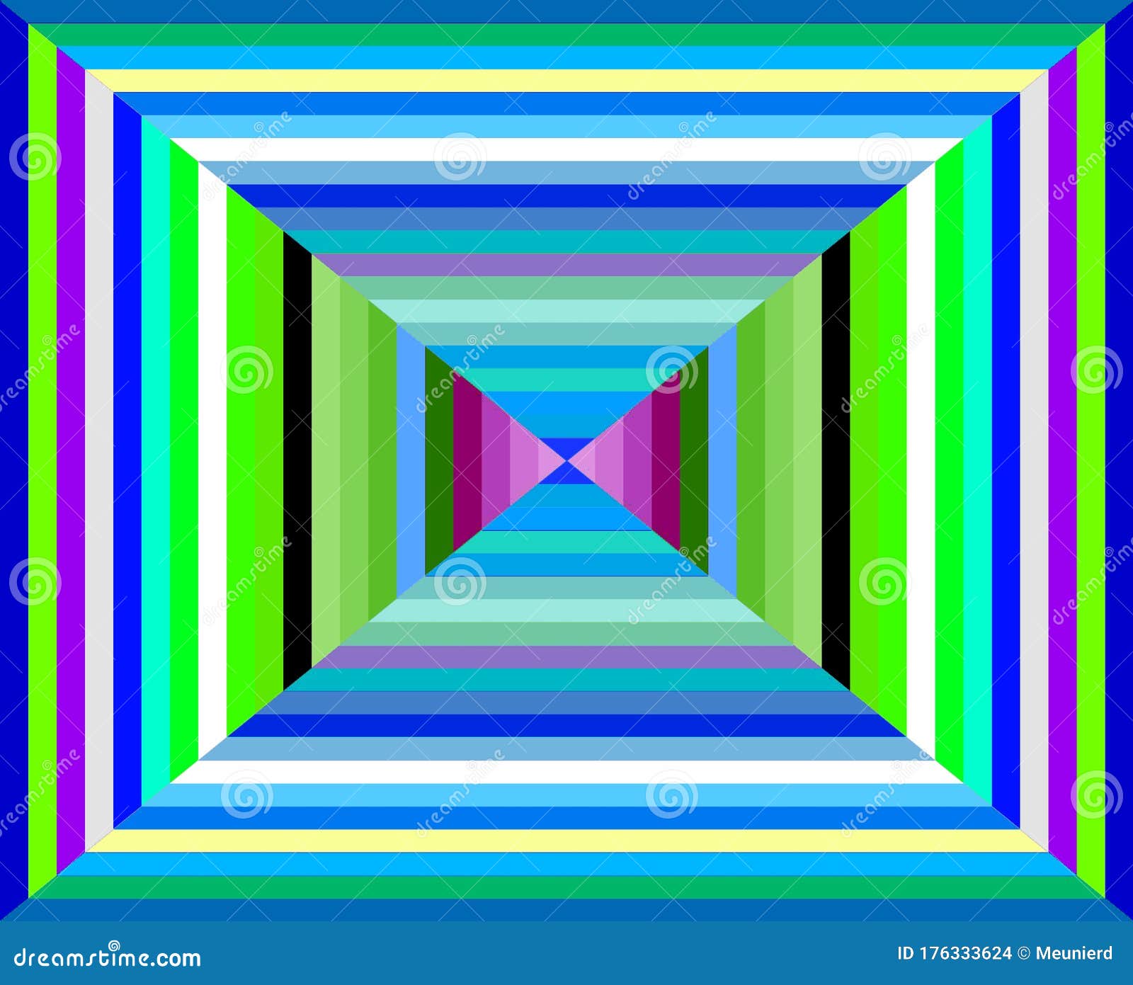 Psychedelic Wallpaper Square Shape Stock Illustration - Illustration of ...