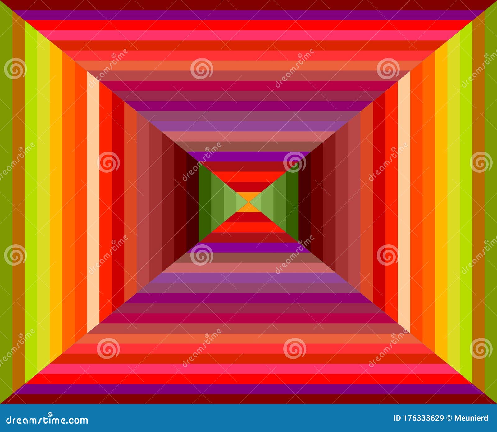 Psychedelic Wallpaper Square Shape Stock Illustration - Illustration of ...