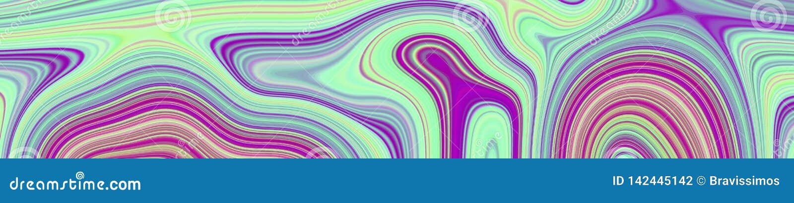 Psychedelic Web Abstract Pattern and Hypnotic Background, Footer ...