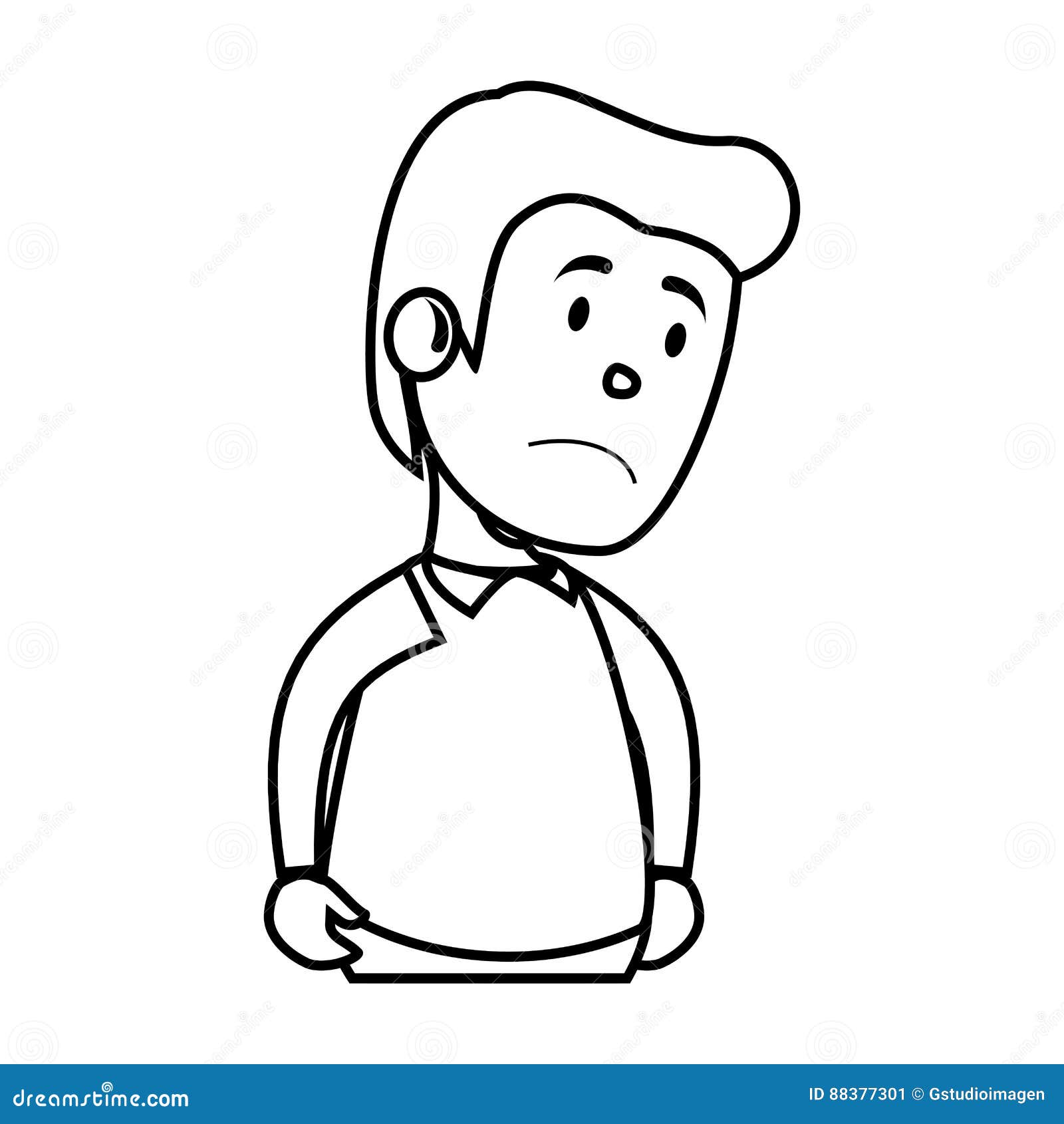 Psychiatric Patient Avatar Character Stock Vector - Illustration of ...