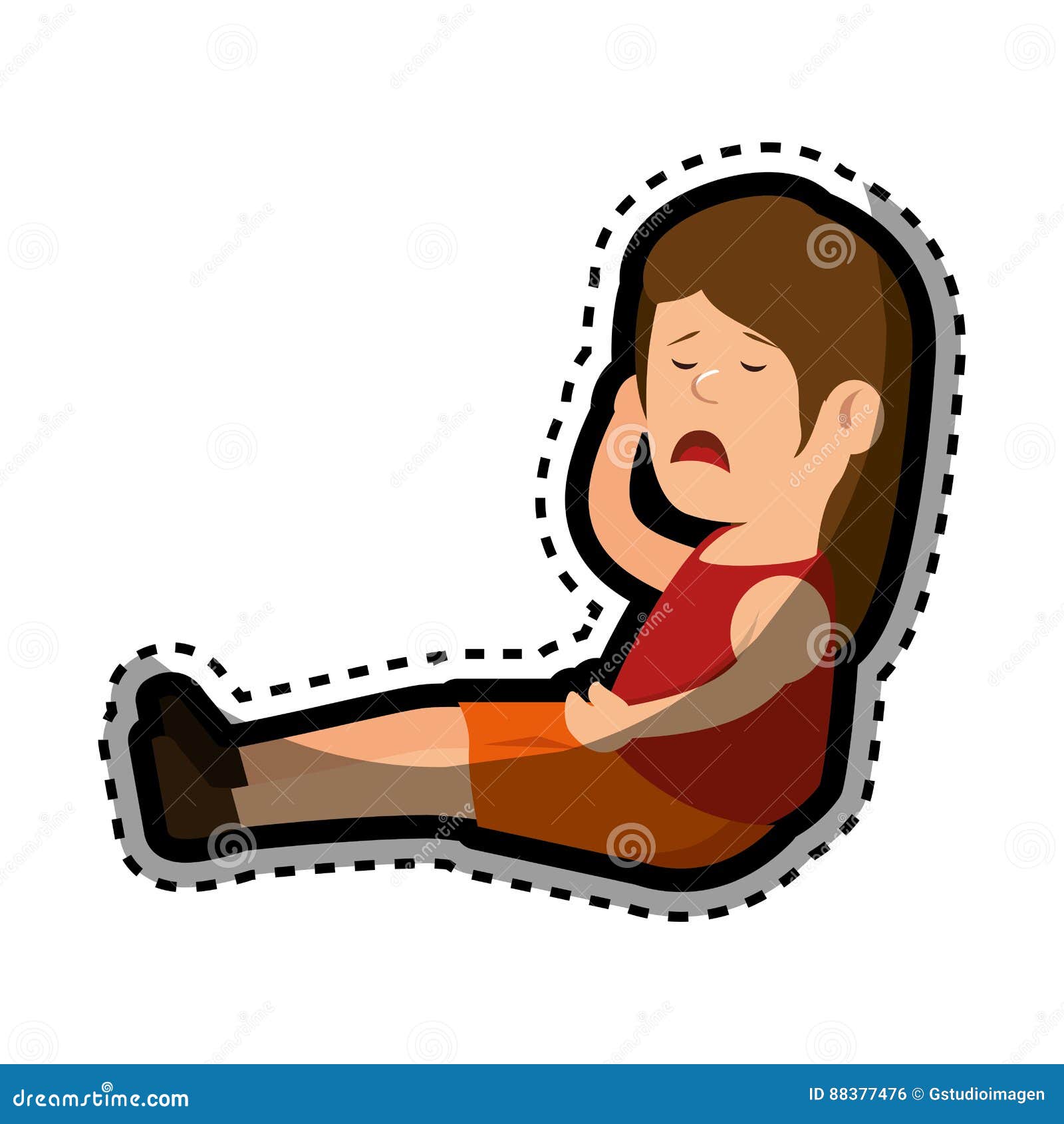 Psychiatric Patient Avatar Character Stock Vector - Illustration of ...