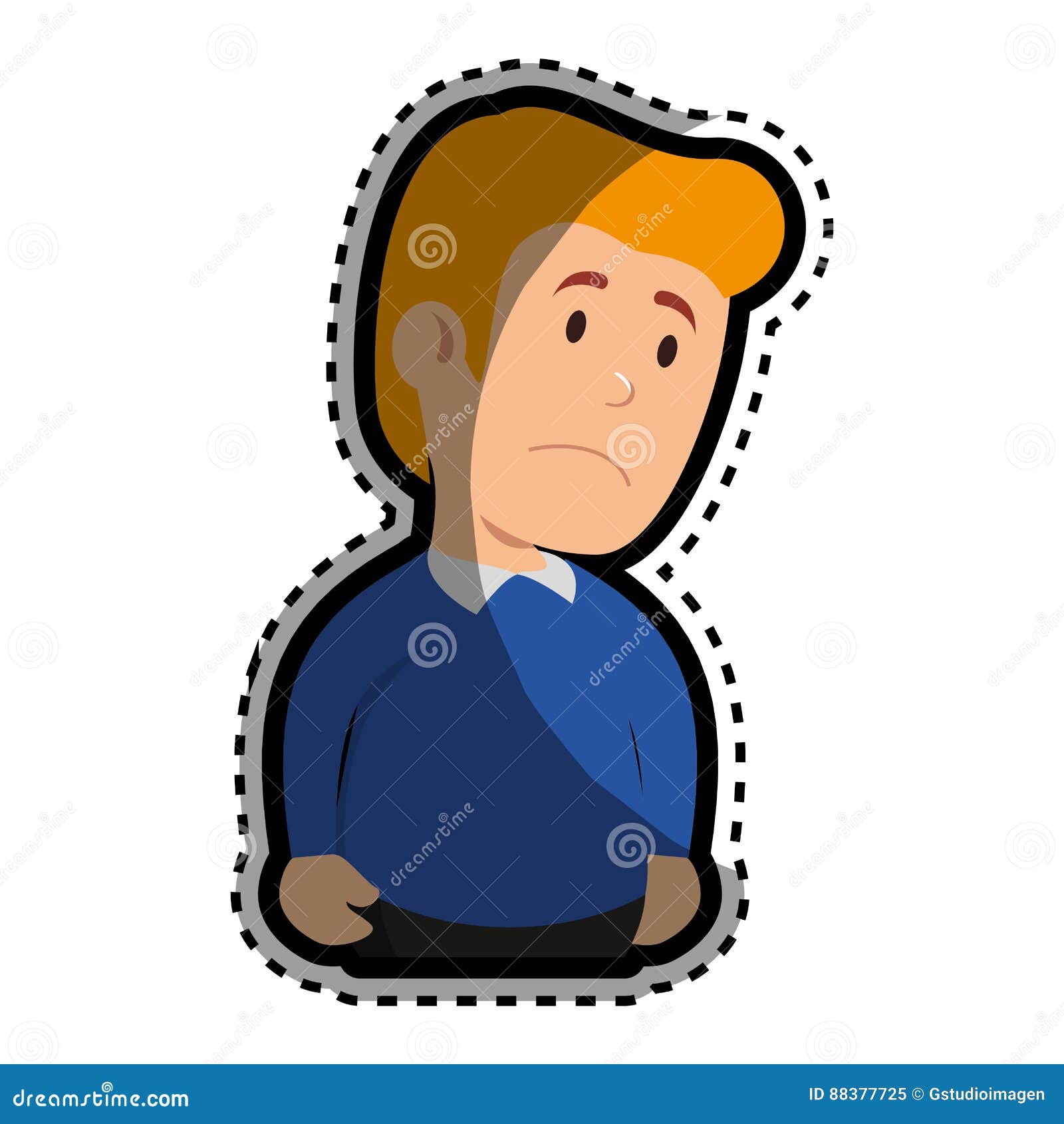 Psychiatric Patient Avatar Character Stock Vector - Illustration of ...