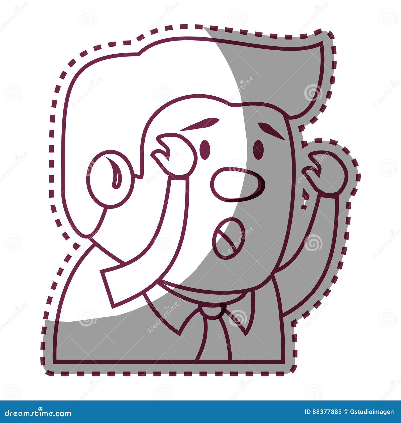 Psychiatric Patient Avatar Character Stock Vector - Illustration of ...