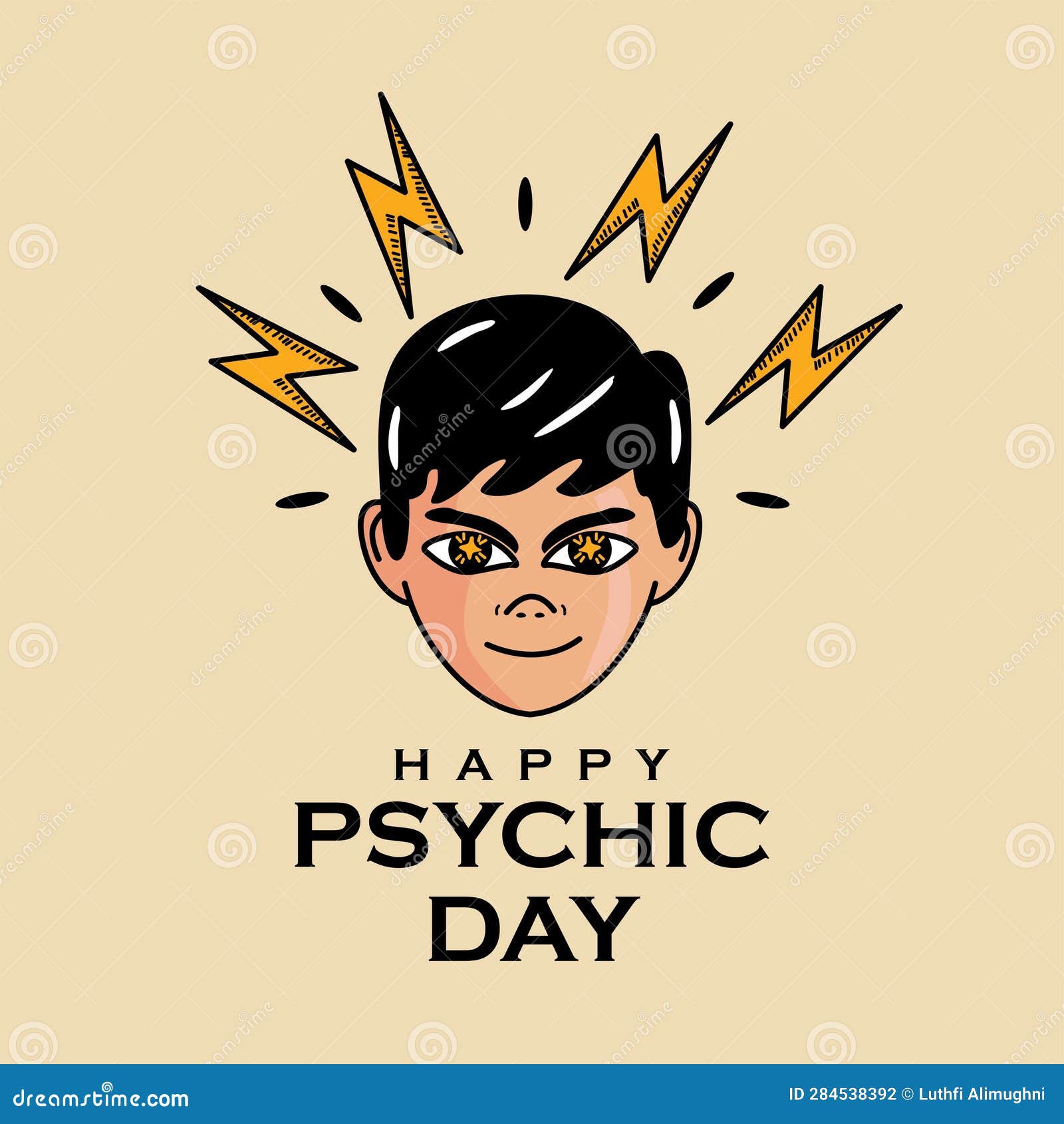 Psychic Day Poster Template Vector Stock Vector - Illustration of ...