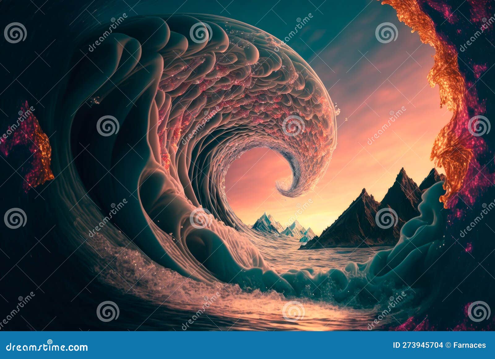 Psychic Waves Concept Illustration Stock Illustration - Illustration of ...