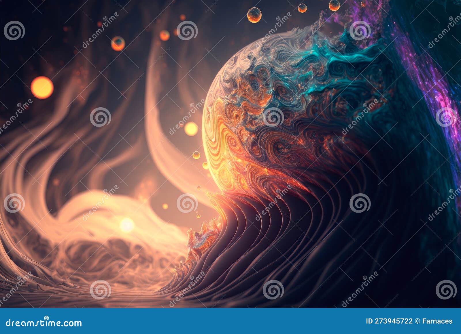 Psychic Waves Concept Illustration Stock Illustration - Illustration of ...