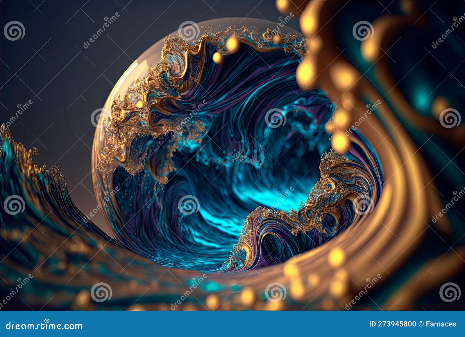 Psychic Waves Concept Illustration Stock Illustration - Illustration of ...