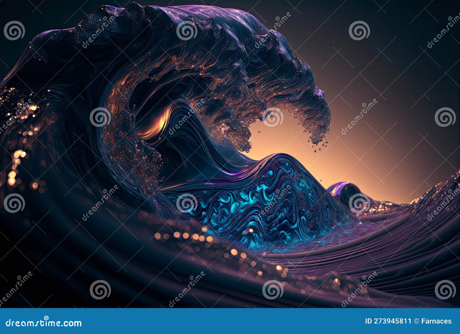 Psychic Waves Concept Illustration Stock Illustration - Illustration of ...
