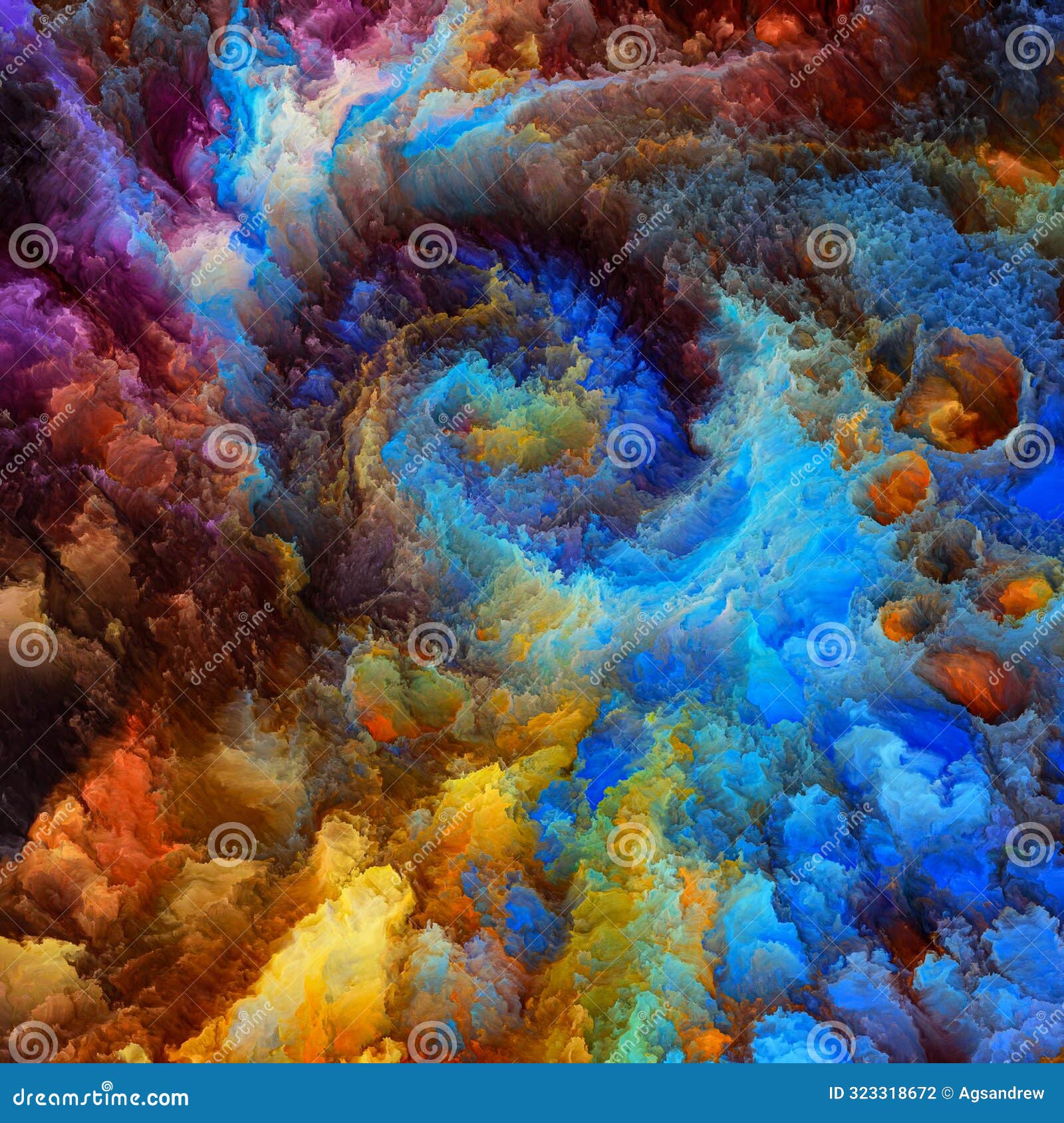 Psycho-dynamics of Active Colors Stock Illustration - Illustration of ...