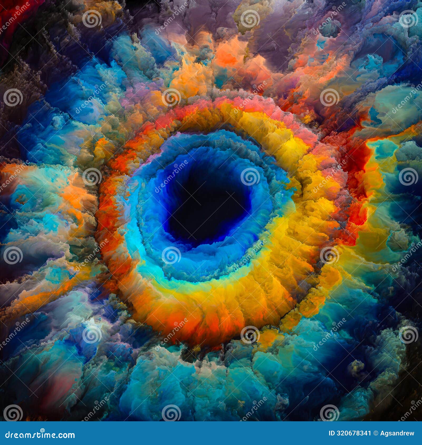 Psycho-dynamics of Active Colors Stock Illustration - Illustration of ...