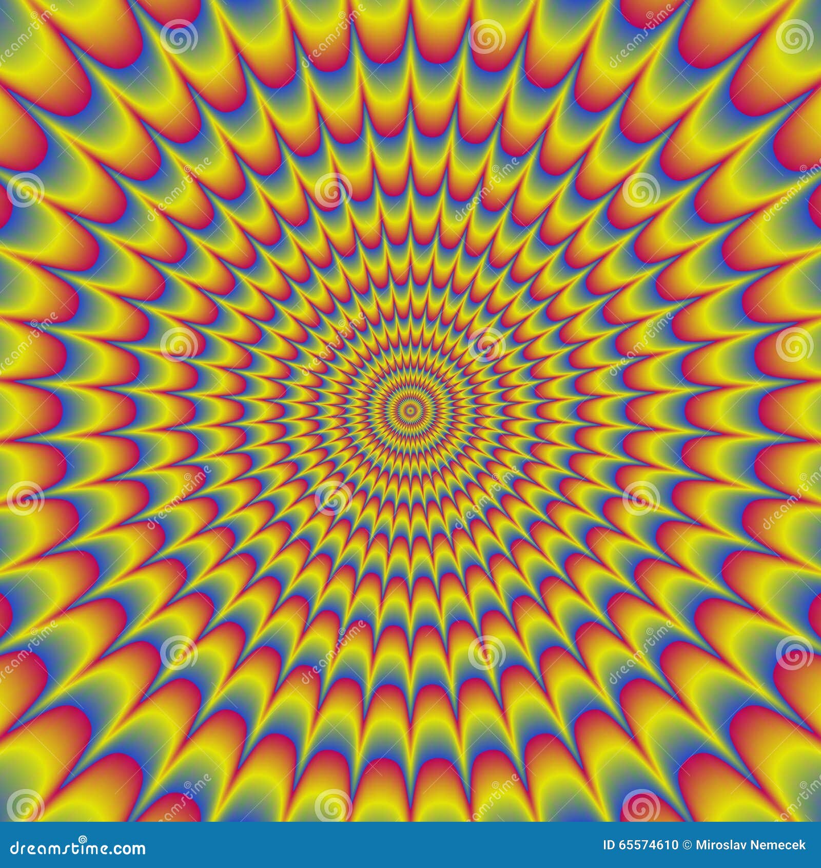 Psycho Floral Pattern Generated Texture Stock Illustration ...