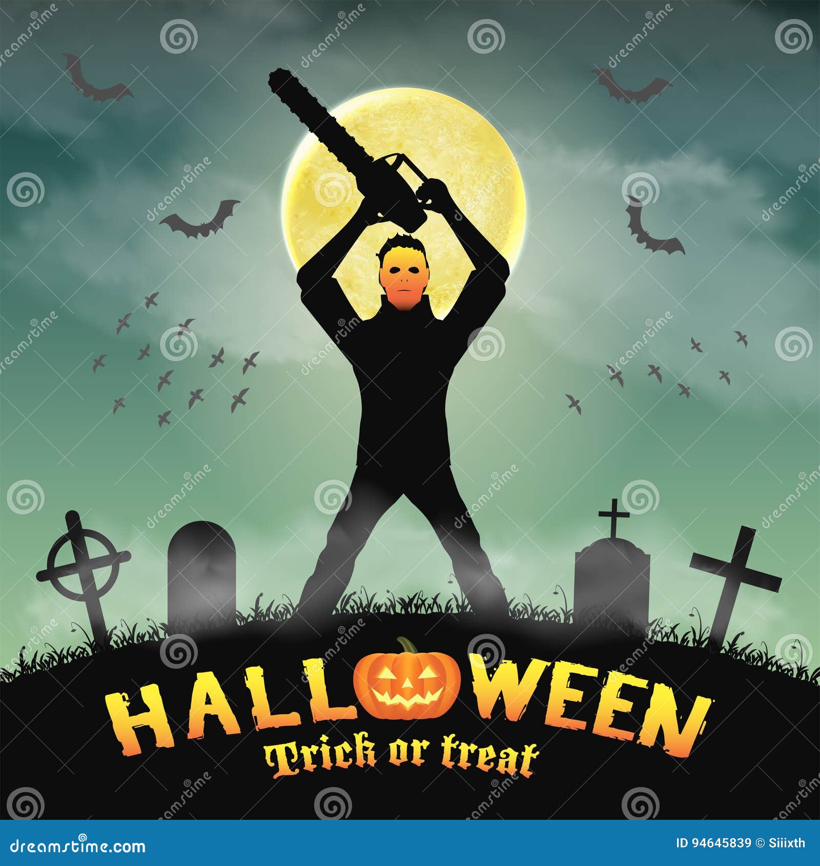 Serial Killer Vector Illustration | CartoonDealer.com #49274344