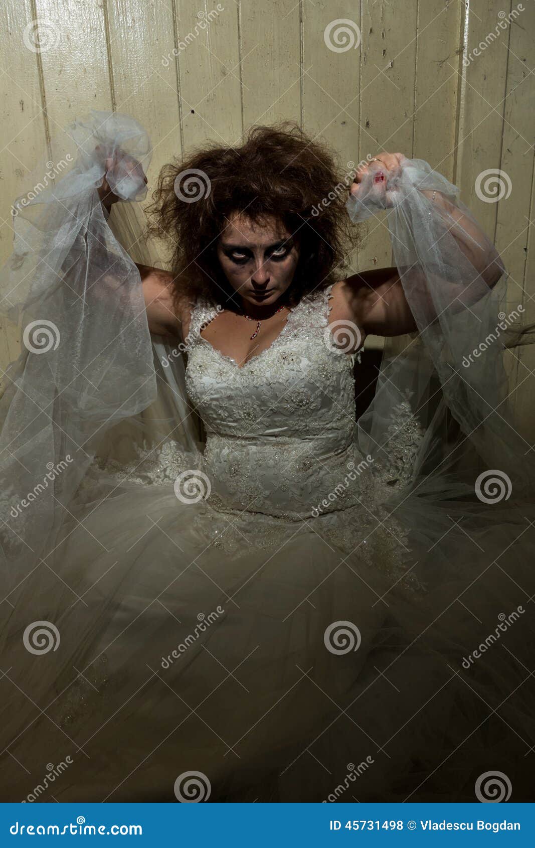 Psycho woman stock photo. Image of wedding, disorder - 45731498